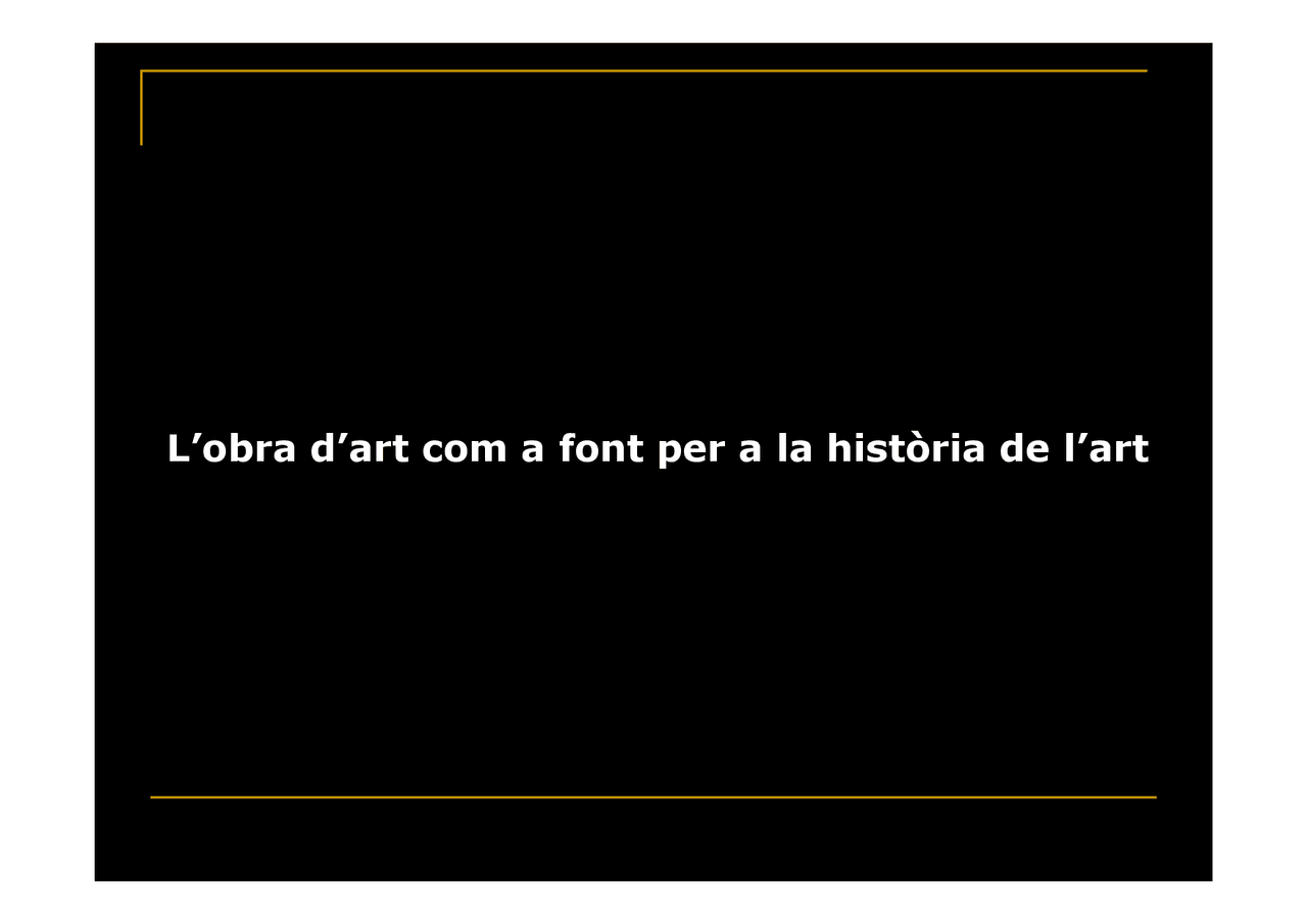 Obra d'art com a font - FONTS - Apuntes de Historia del Arte - Docsity