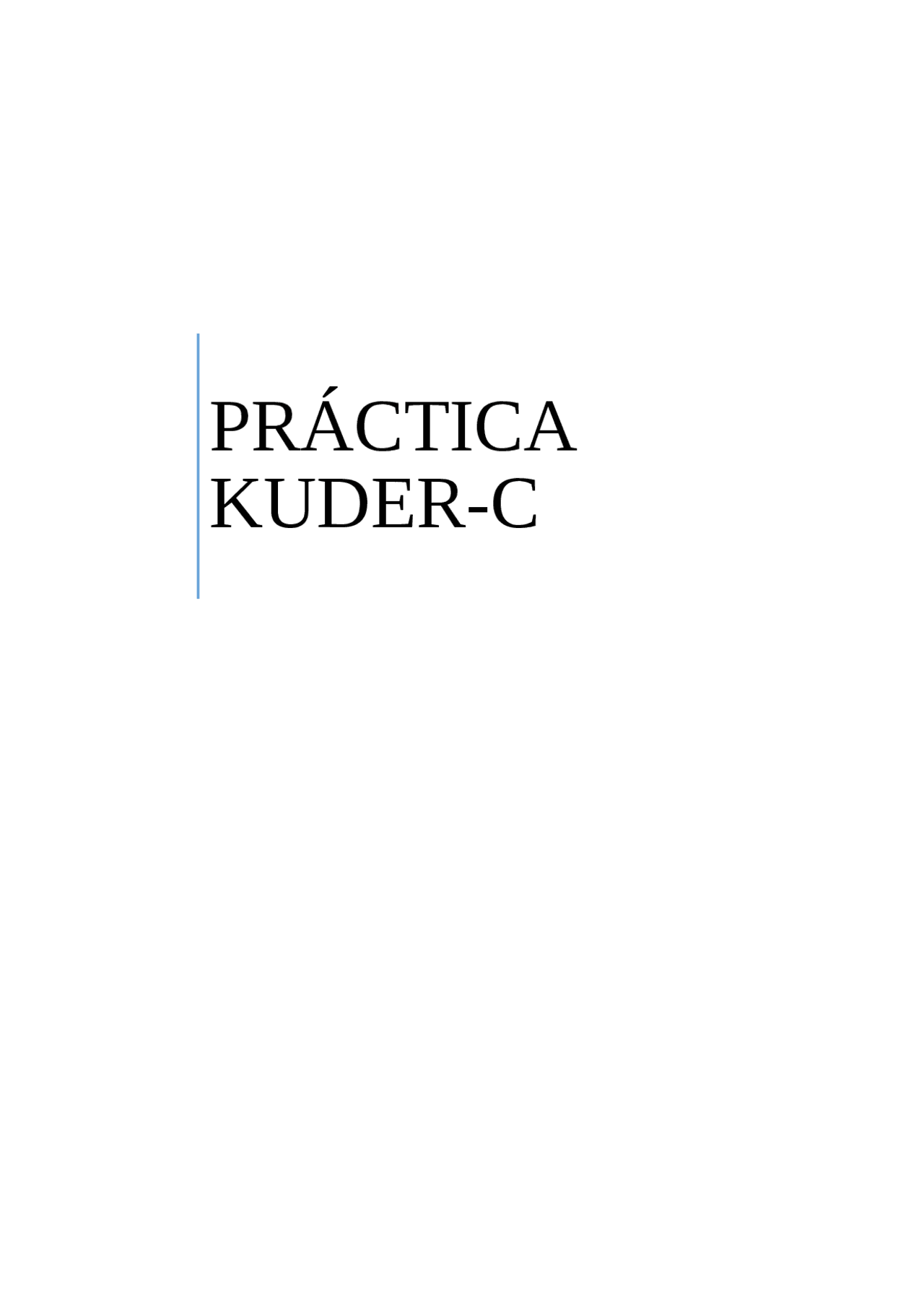 Trabajo Kuder C - Guías, Proyectos, Investigaciones de Derecho - Docsity