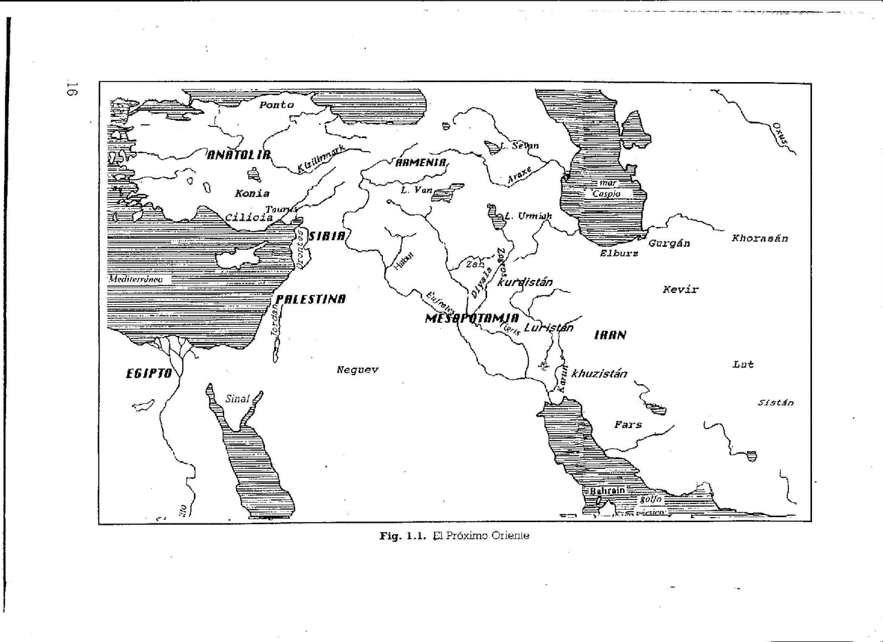 Mapa de proximo oriente - Apuntes de Historia - Docsity