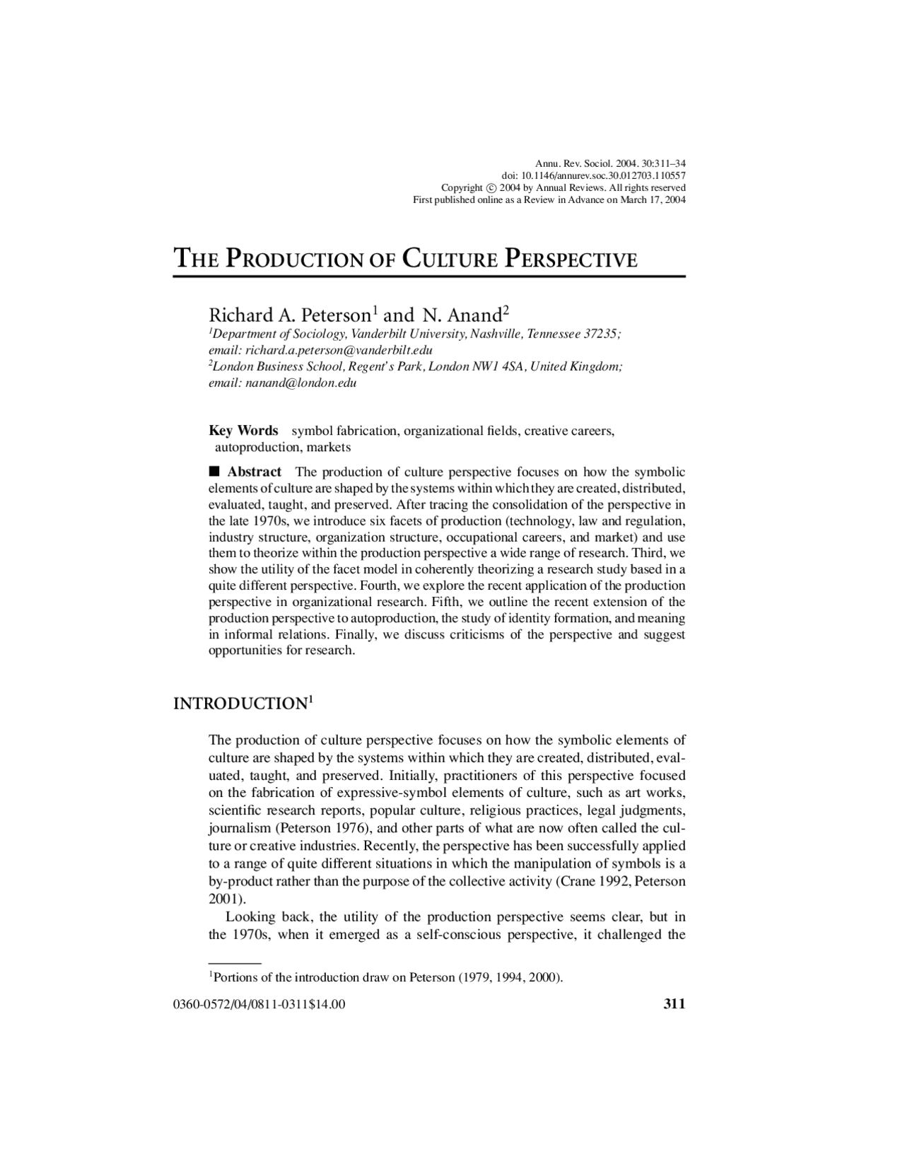 Production of culture - Apuntes de Sociología - Docsity