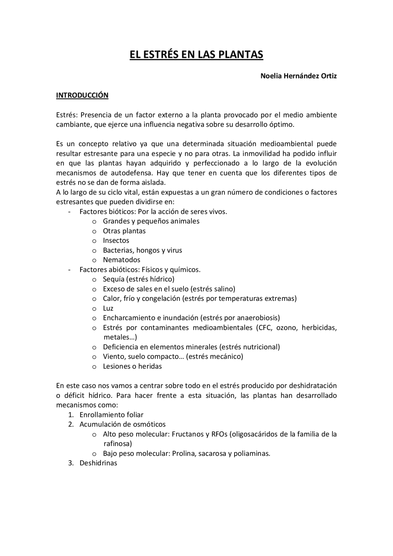 Fisio vegetal - Apuntes de Fisiología - Docsity