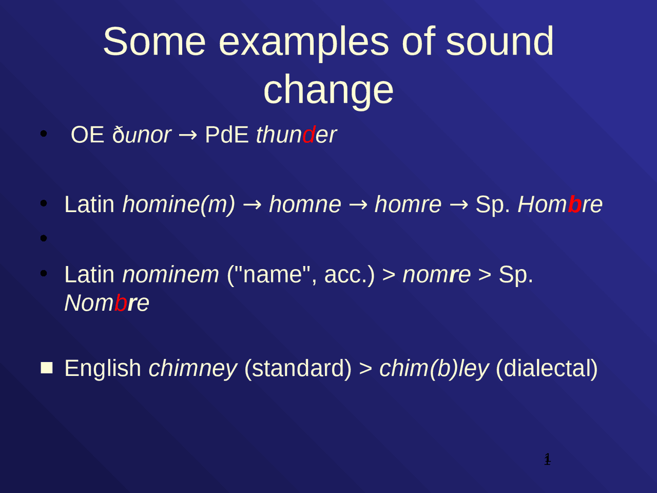 Types of linguistic change - Apuntes de Idioma Inglés - Docsity