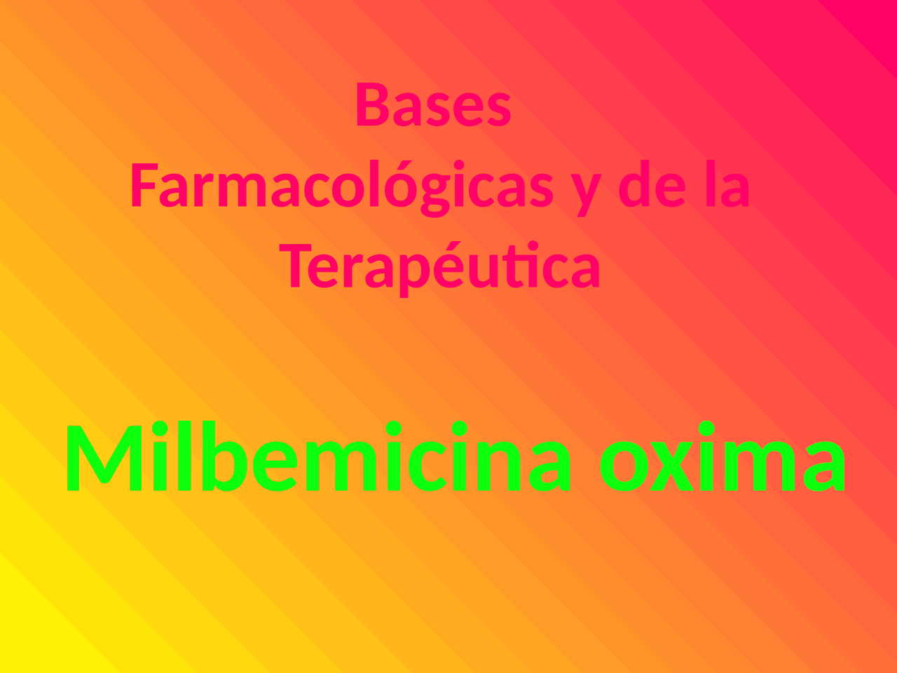 Milbemicina Oxima - Apuntes de Veterinaria - Docsity