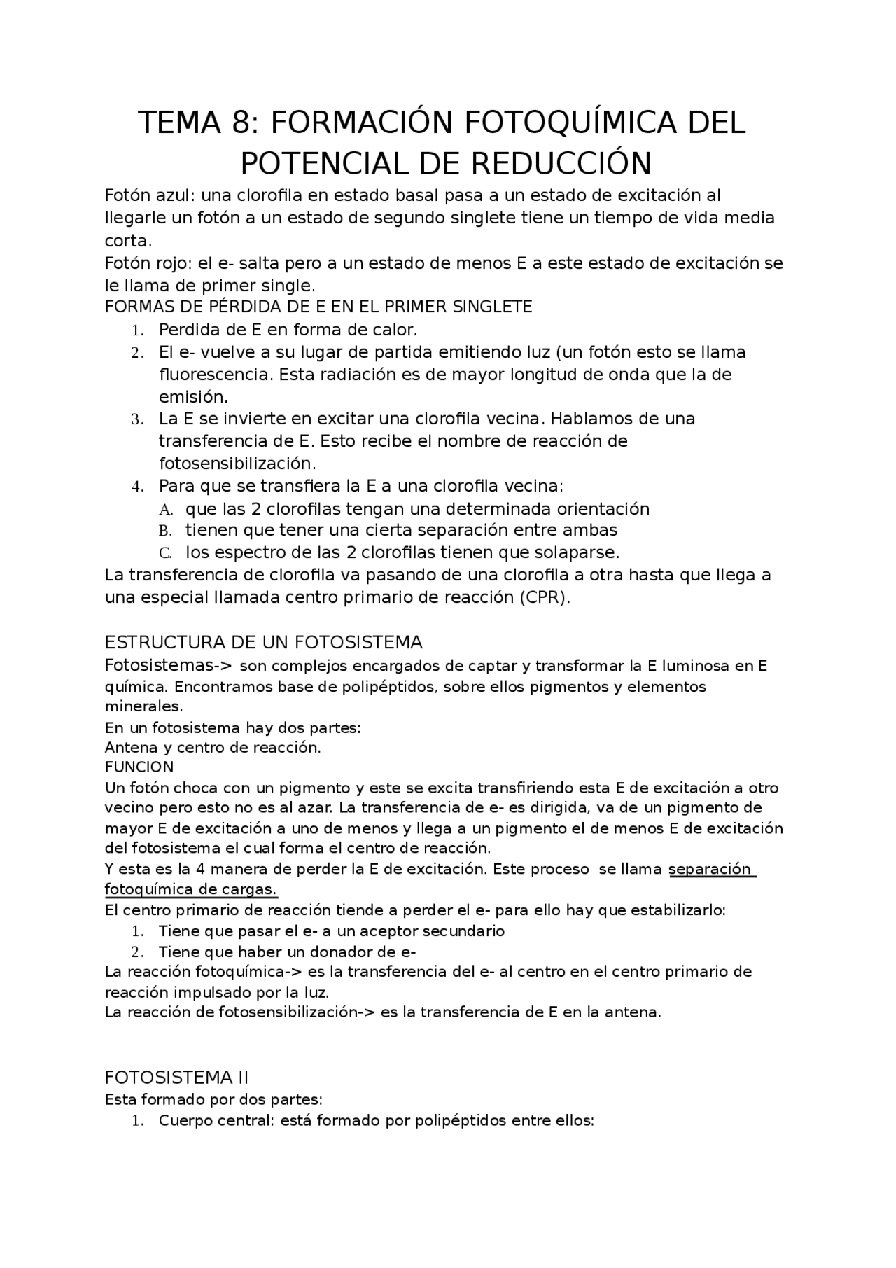 FISIOLOGIA VEGETAL TEMA 8 - Apuntes de Fisiología de las Plantas - Docsity