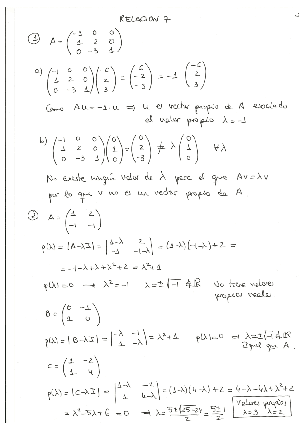 Ejercicios resueltos de diagonalizacion - Ejercicios de Matemáticas ...