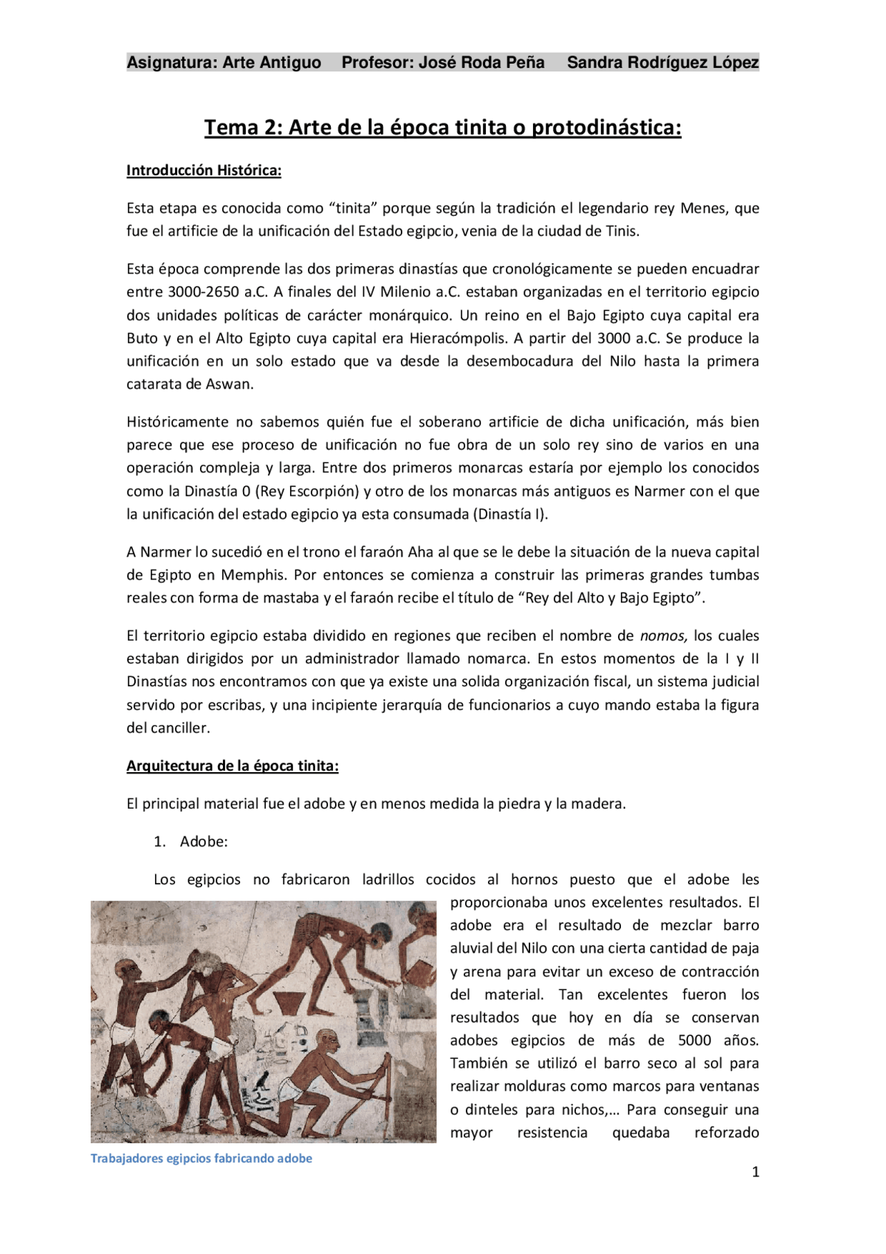 Epoca tinita - Apuntes de Historia del Arte - Docsity