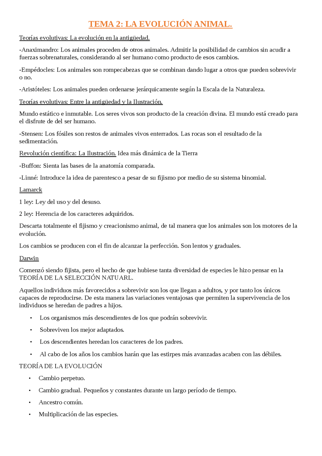 (UAM) Zoología -> TEMA 2: LA EVOLUCIÓN ANIMAL - Apuntes de Zoología ...