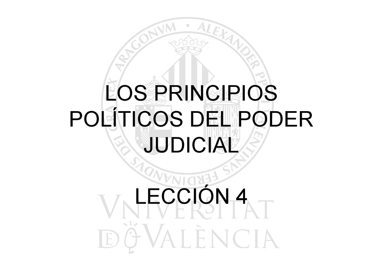LOS PRINCIPIOS POLÍTICOS DEL PODER JUDICIAL - Apuntes de Derecho ...