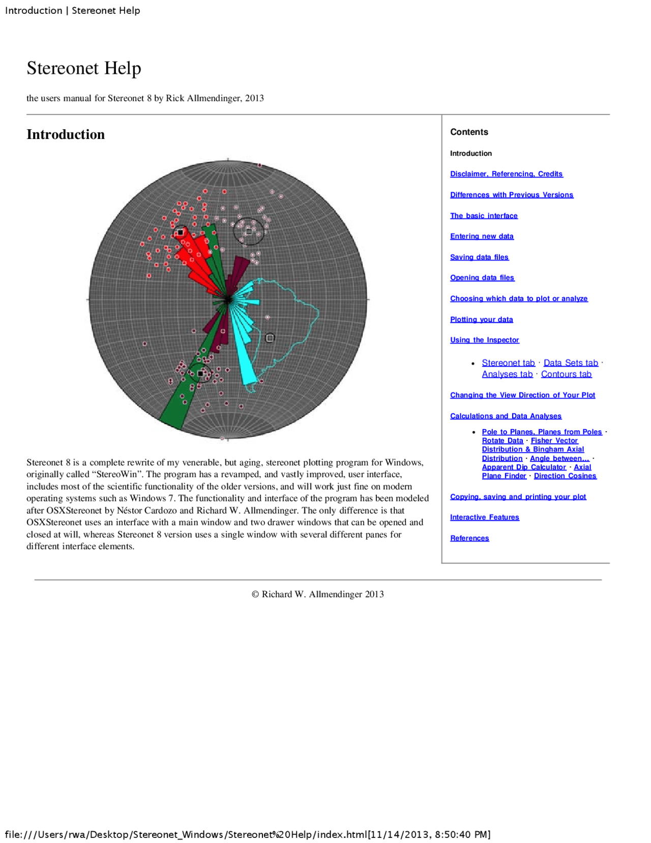 Stereonet Help the users manual for Stereonet 8 by Rick Allmendinger ...