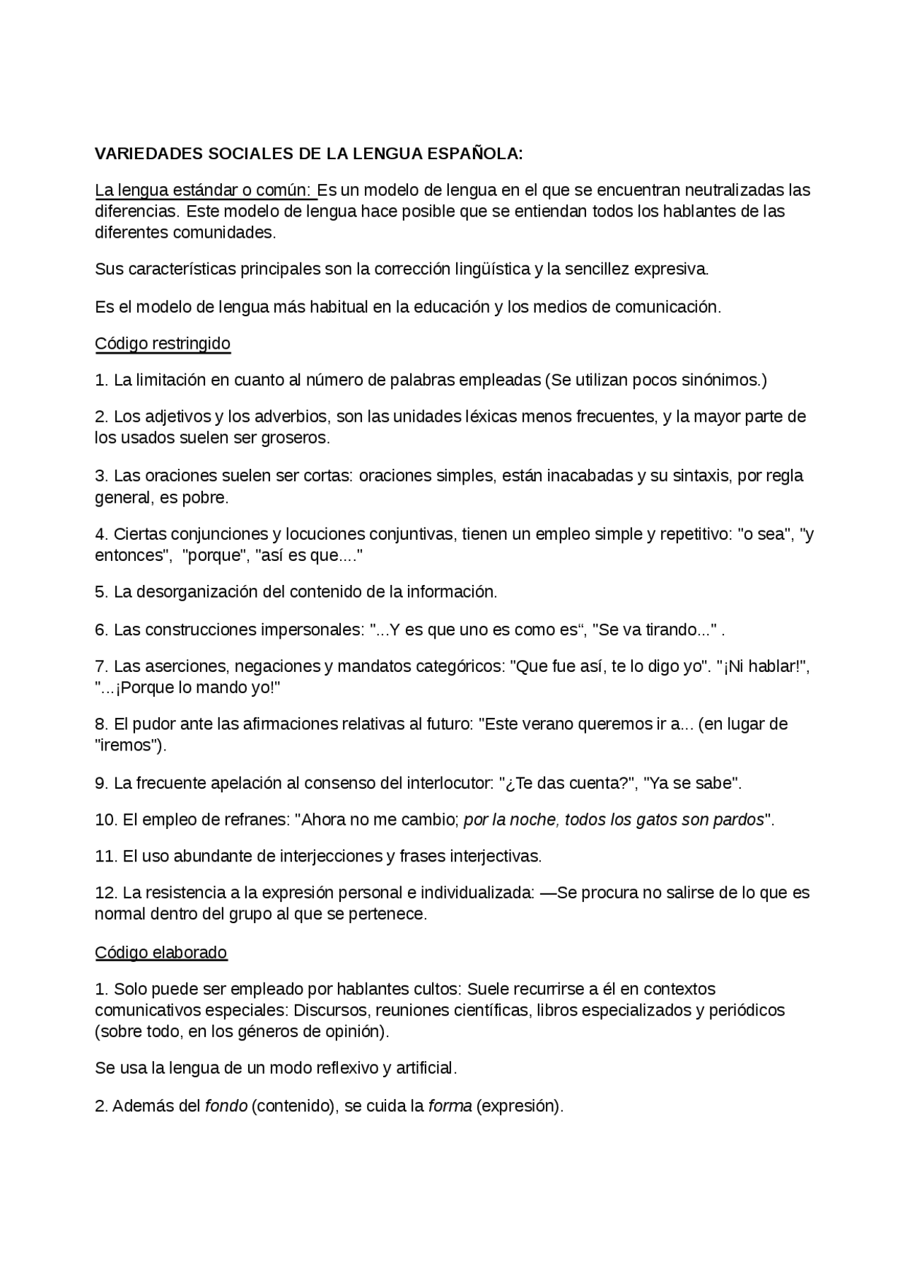 Variedades sociales - Apuntes de Comunicación Audiovisual - Docsity