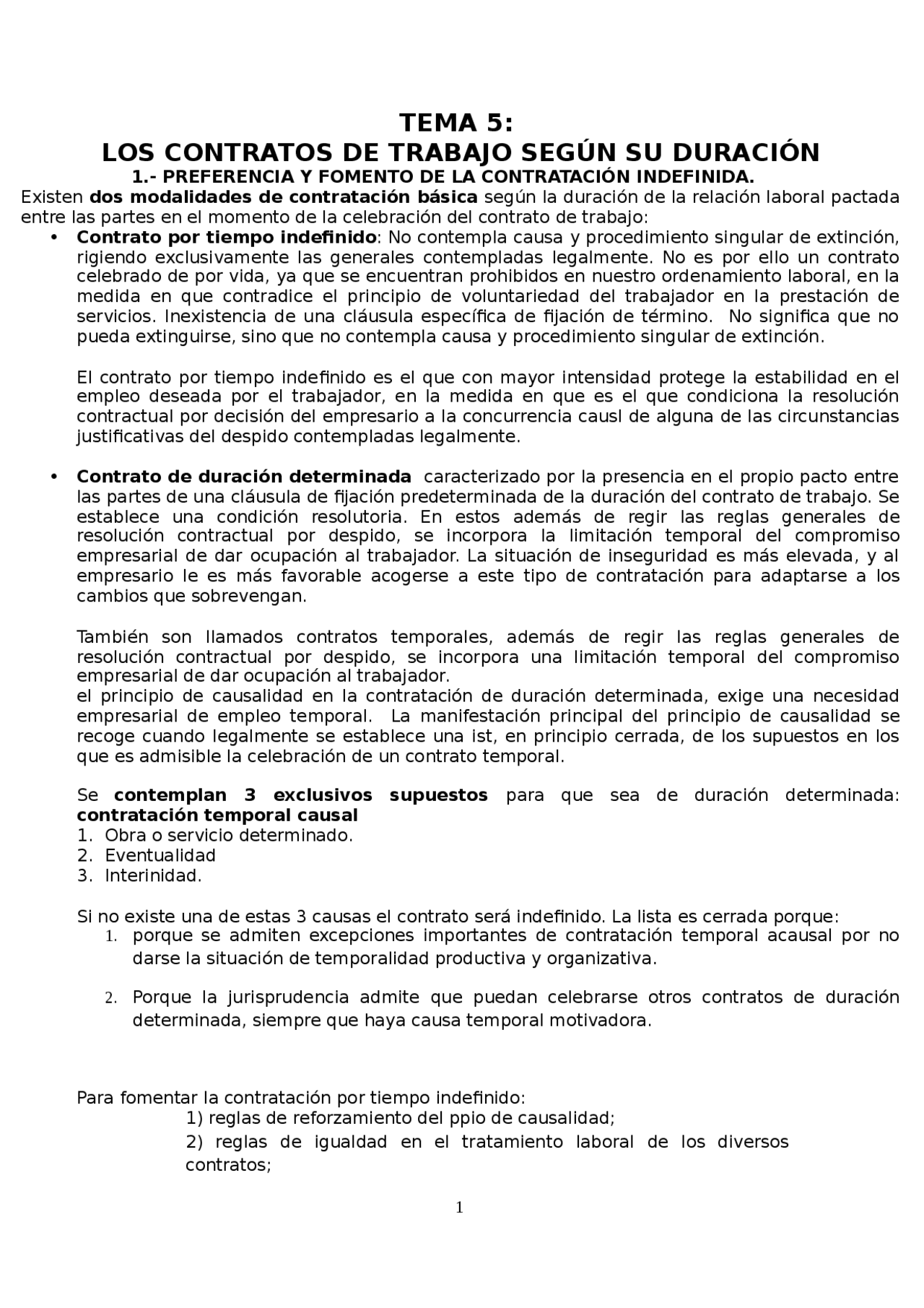 Modalidades de contratación laboral: contratos temporales y definitivos ...