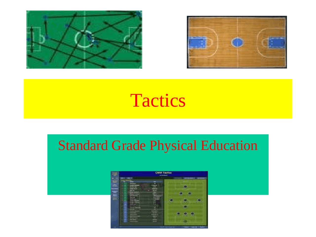 Tactics Standard Grade Physical Education Learning Intentions - Apuntes ...