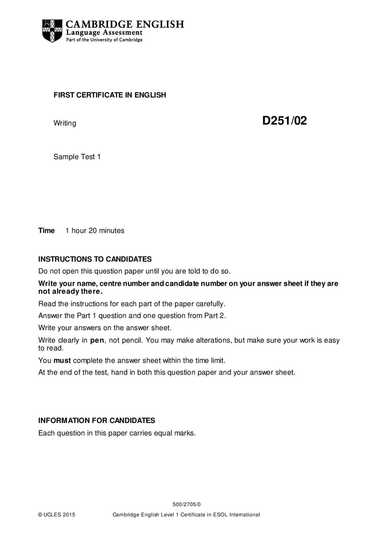 Modelo - Writing - Apuntes de Idioma Inglés - Docsity