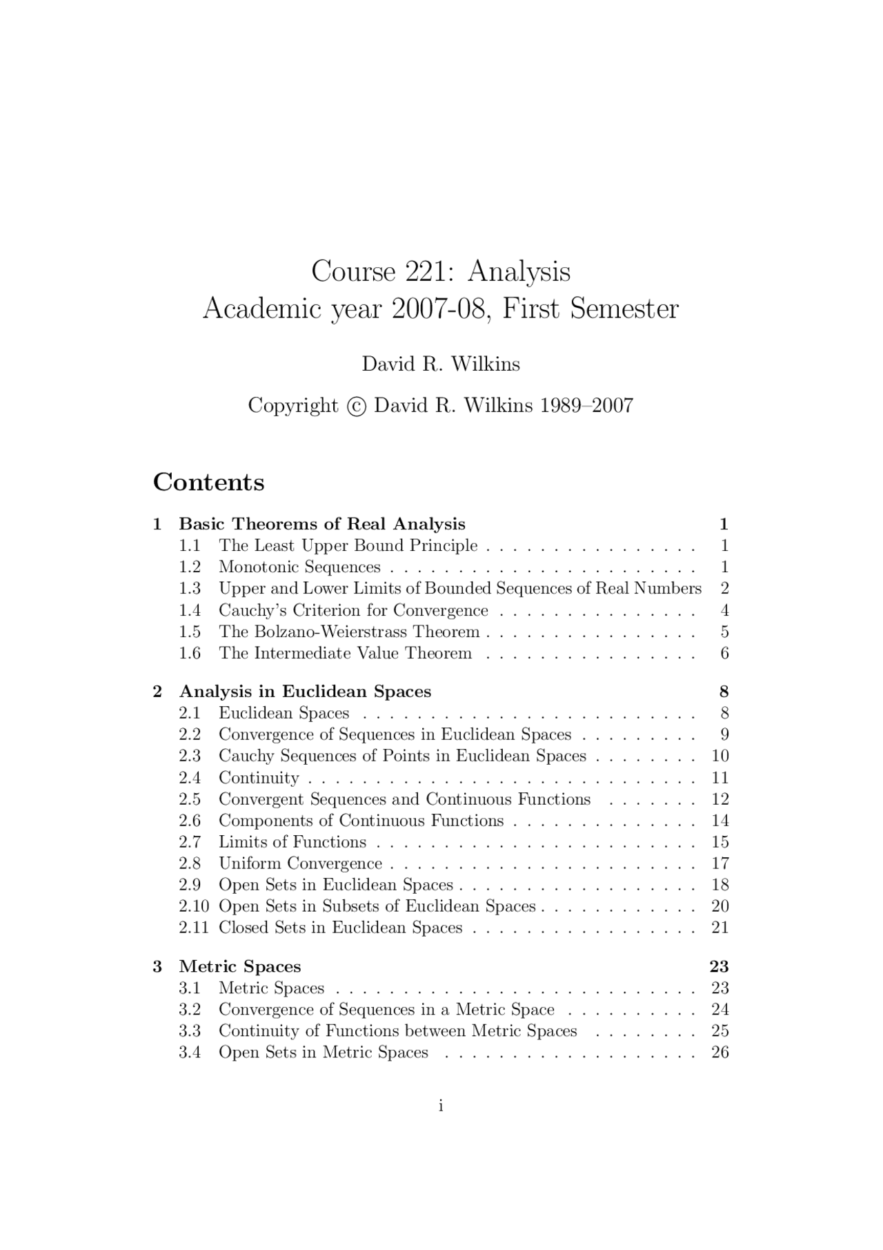 Convergence of Cauchy Sequences & Continuity in Euclidean Spaces ...