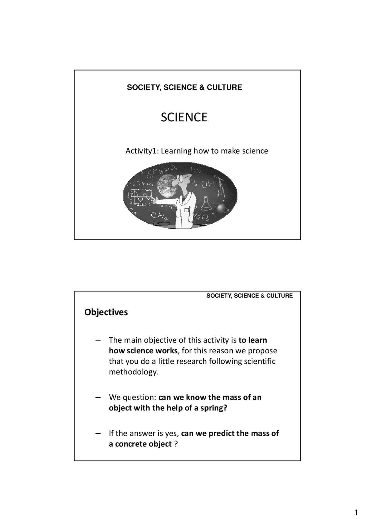 SCIENCE Activity1: Learning how to make science - Apuntes de Ciencias ...