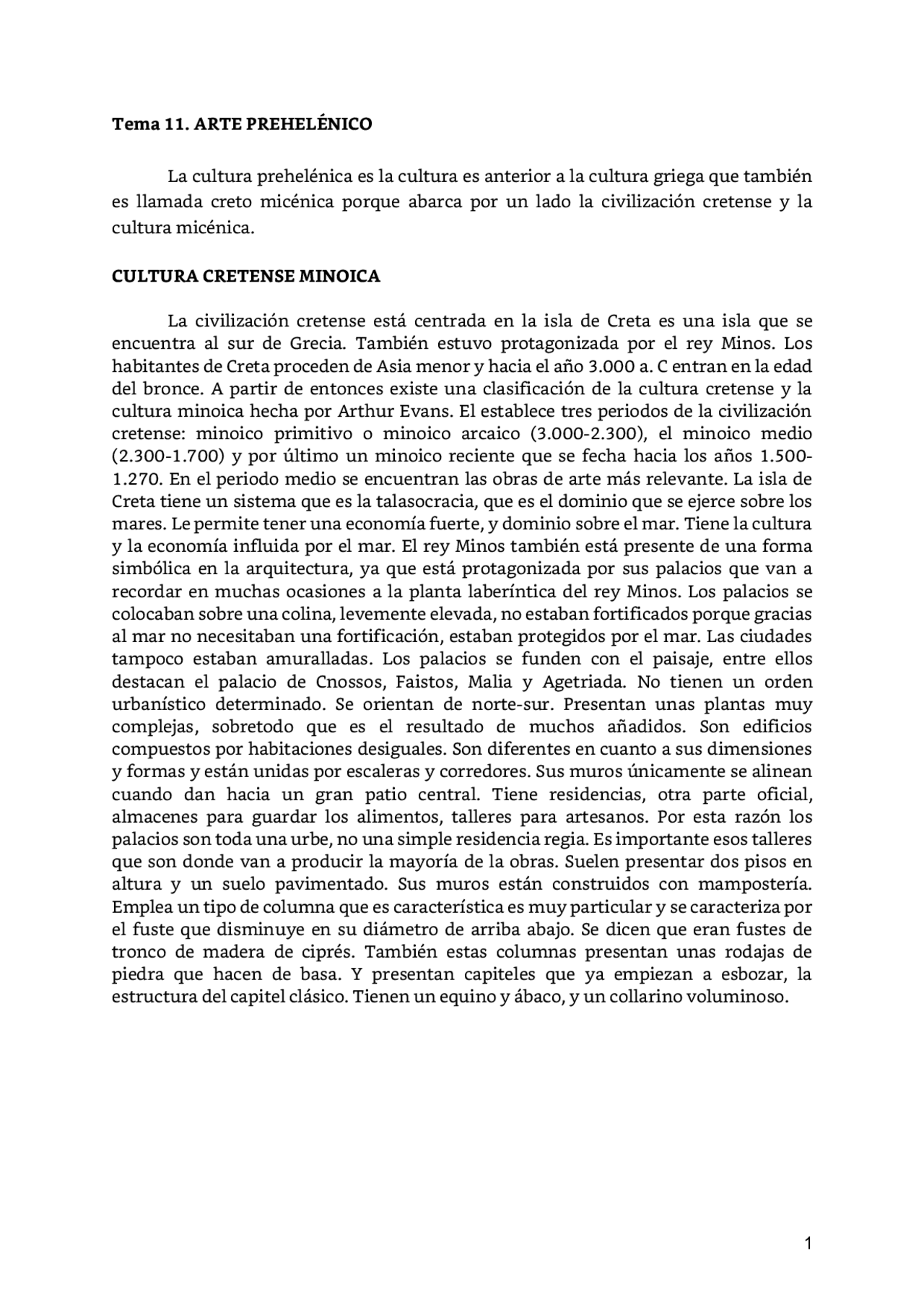 ARTE ANTIGUO. TEMA 11. ARTE PREHELENICO - Apuntes de Historia del Arte ...