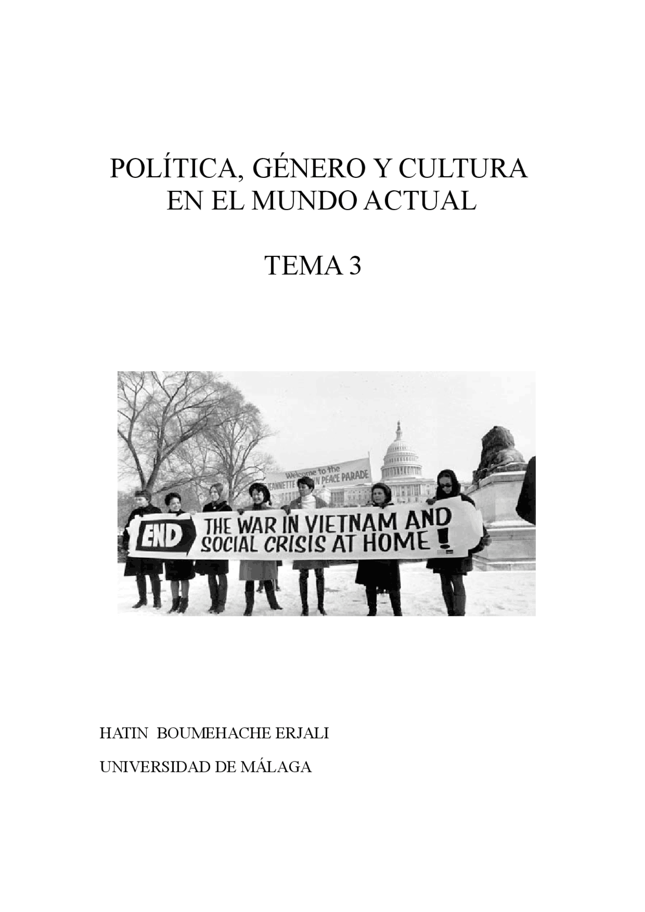 POLÍTICA, GÉNERO Y CULTURA EN EL MUNDO ACTUAL TEMA 3 HATIN BOUMEH ...