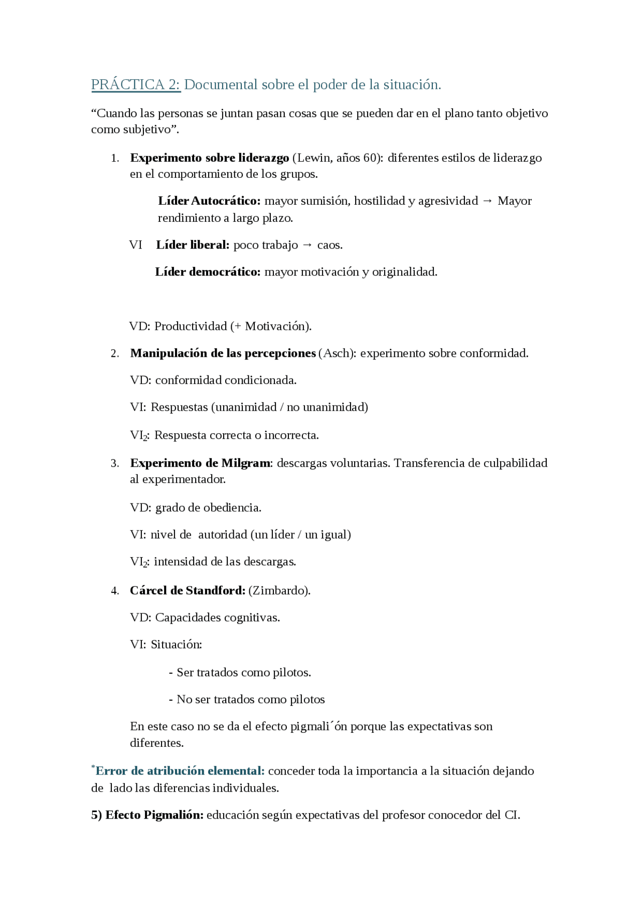 Esquema prácticas Psicología Social - Esquemas y mapas conceptuales de Psicología - Docsity