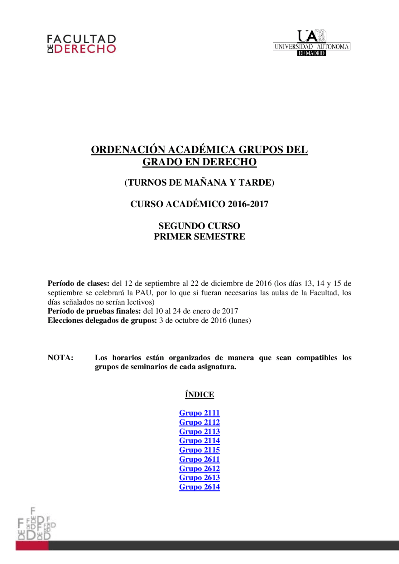 Horario de la uam - Apuntes de Derecho Administrativo - Docsity