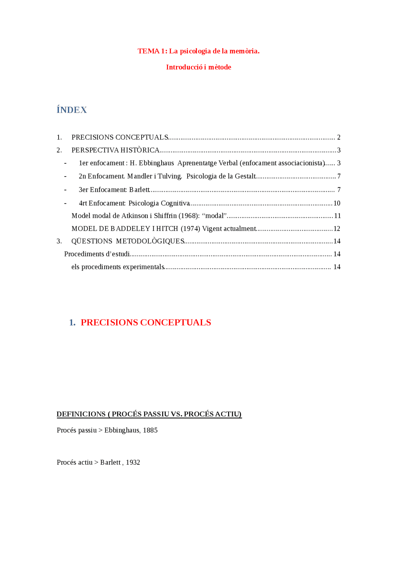 Psicologia de la Memòria diapos+llibre - Monografías, Ensayos de ...