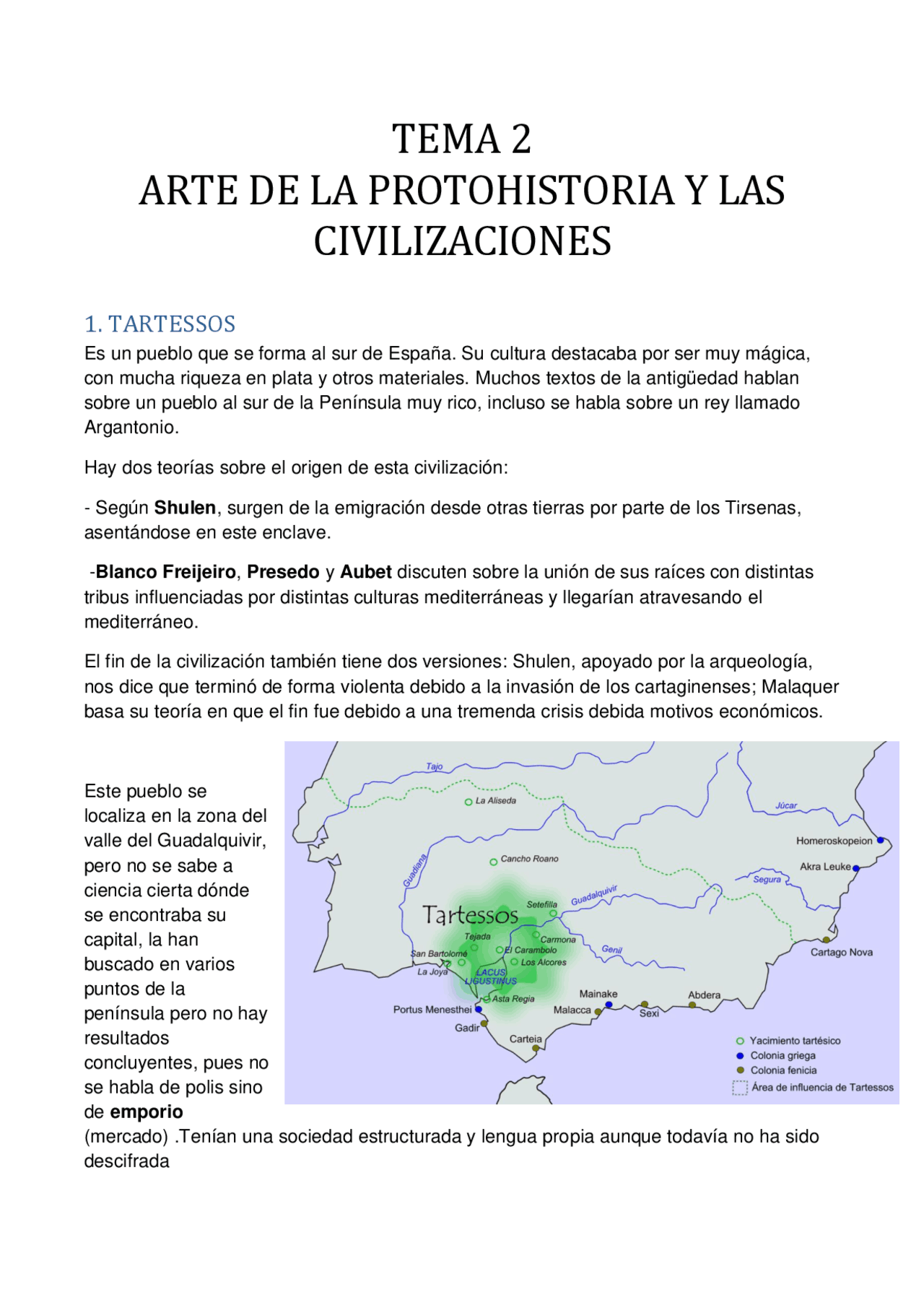 Arte de las protohistoria y las civilizaciones - Apuntes de Historia ...