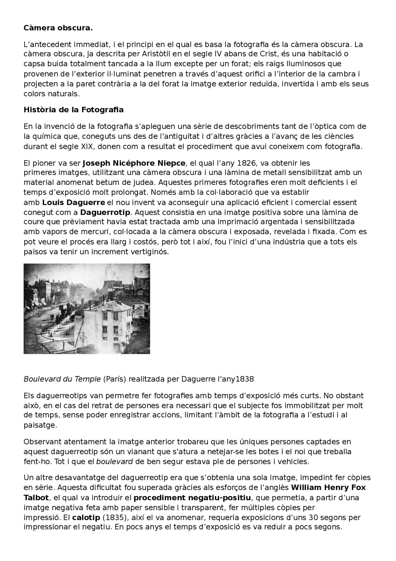 Història de la Fotografía: conceptos fundamentales - Apuntes de ...