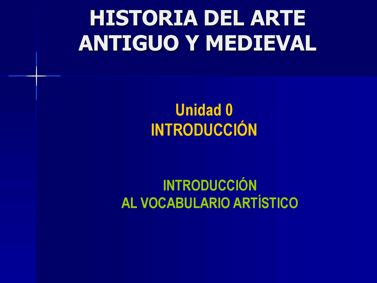 Presentación vocabulario artistico - Apuntes de Historia del Arte - Docsity