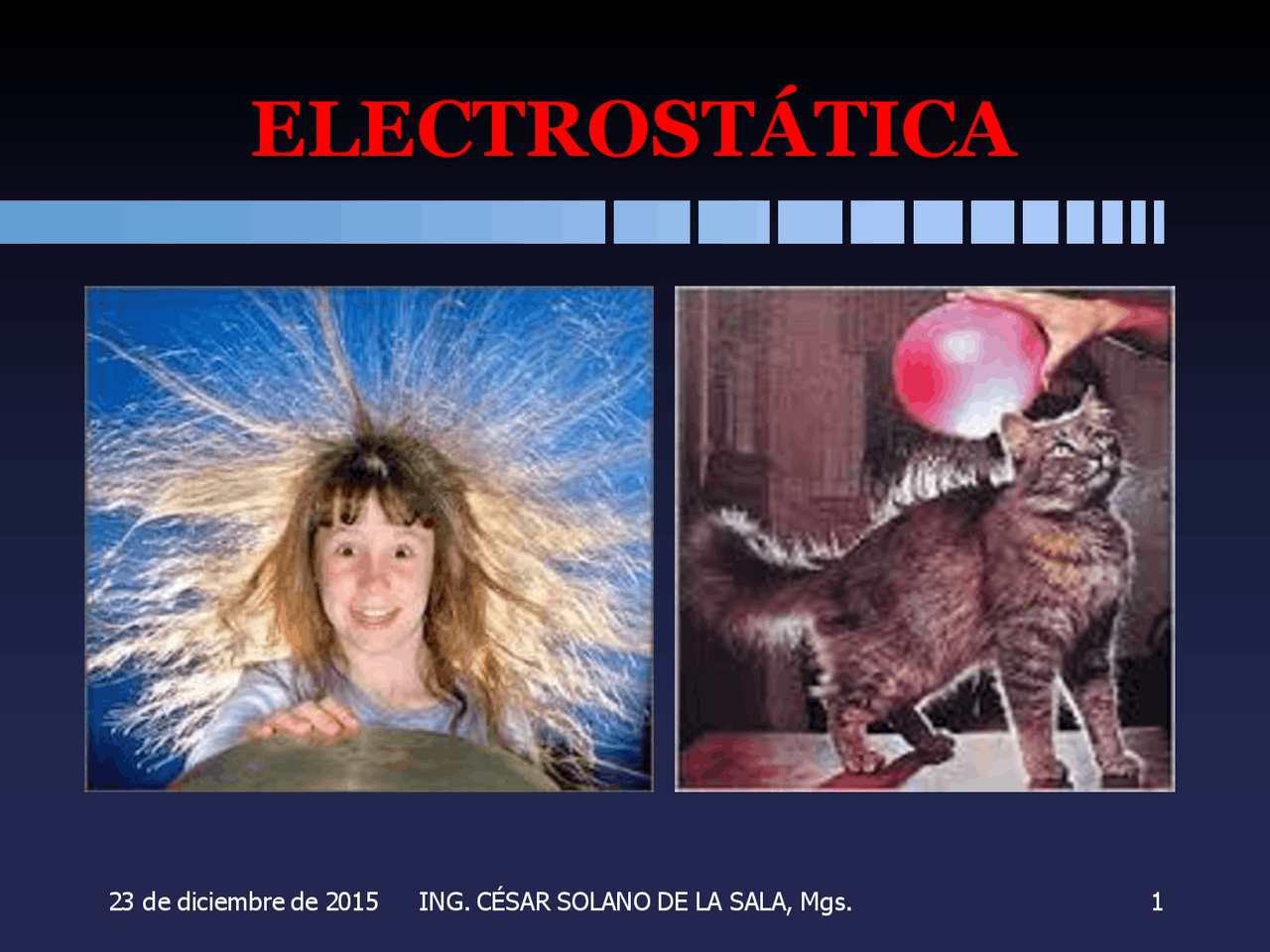 Electro estatica - Apuntes de Física - Docsity