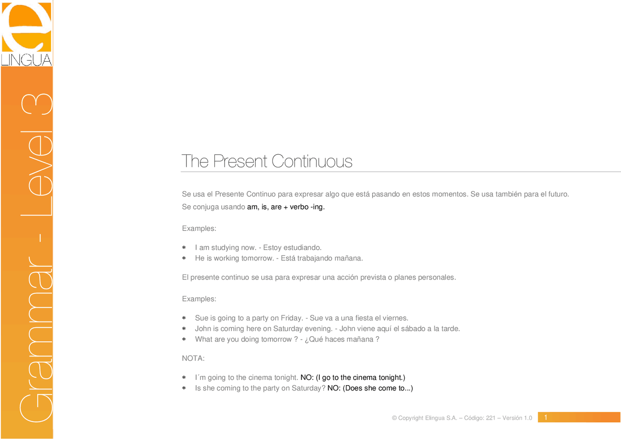 Grammar - Level 3 Grammar - Level 3 Grammar - Level 3 Grammar - Lev ...