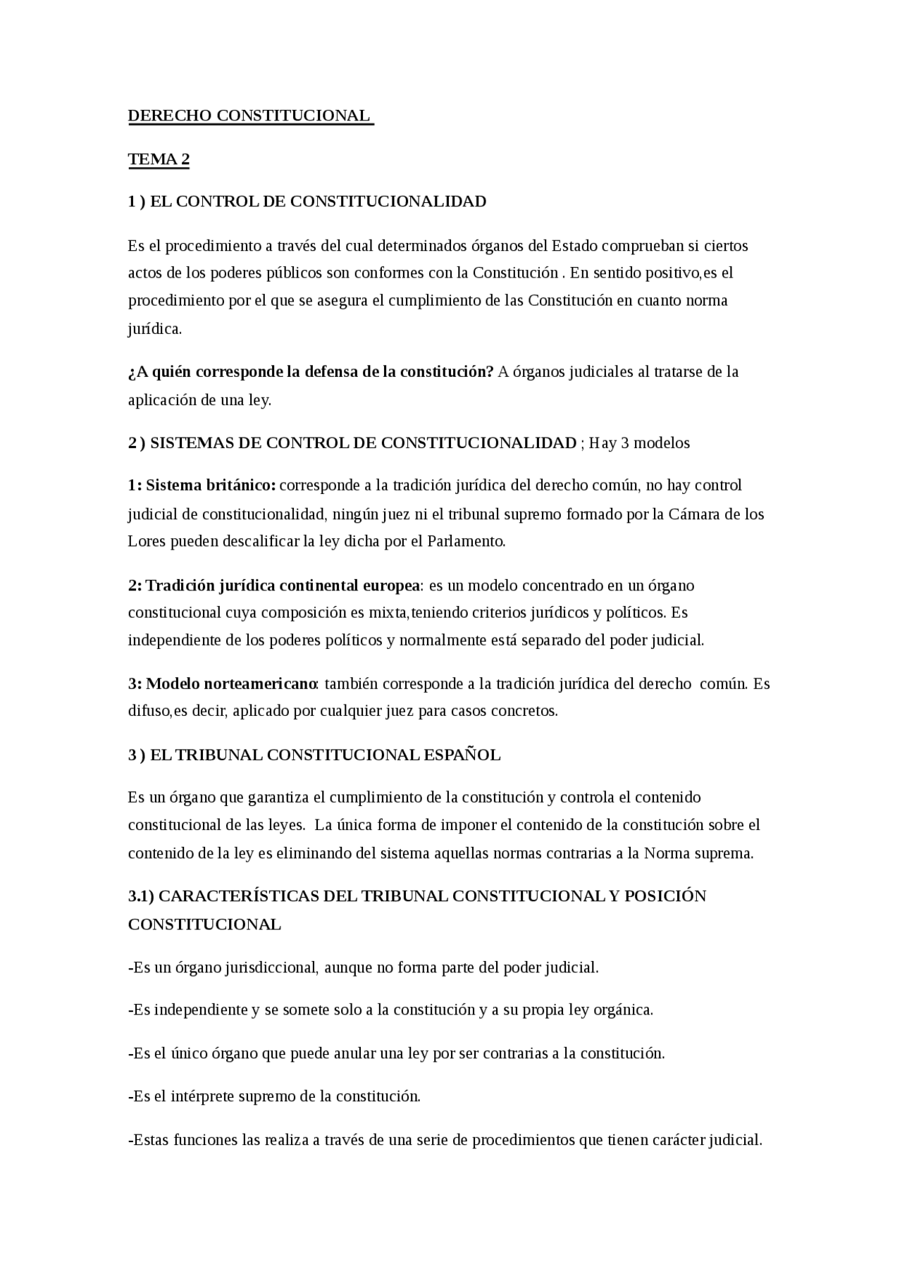 Control y Tribunal Constitucional: Funcionamiento, Características y ...