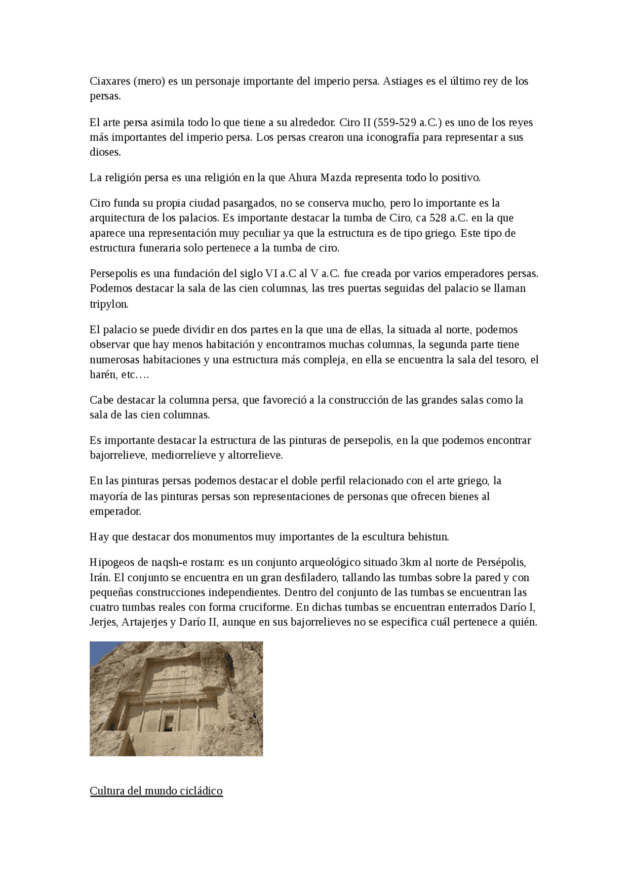 HISTORIA DEL ARTE ANTIGUO - Apuntes de Historia del Arte - Docsity