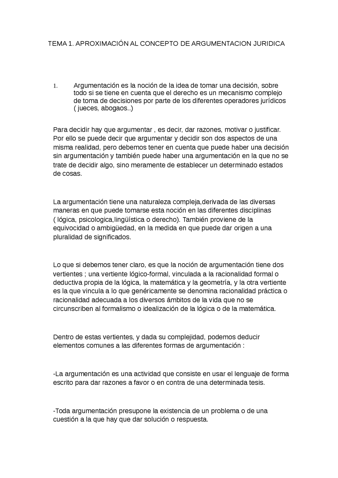 Argumentacion juridica - Apuntes de Teoría de la Argumentación Jurídica ...