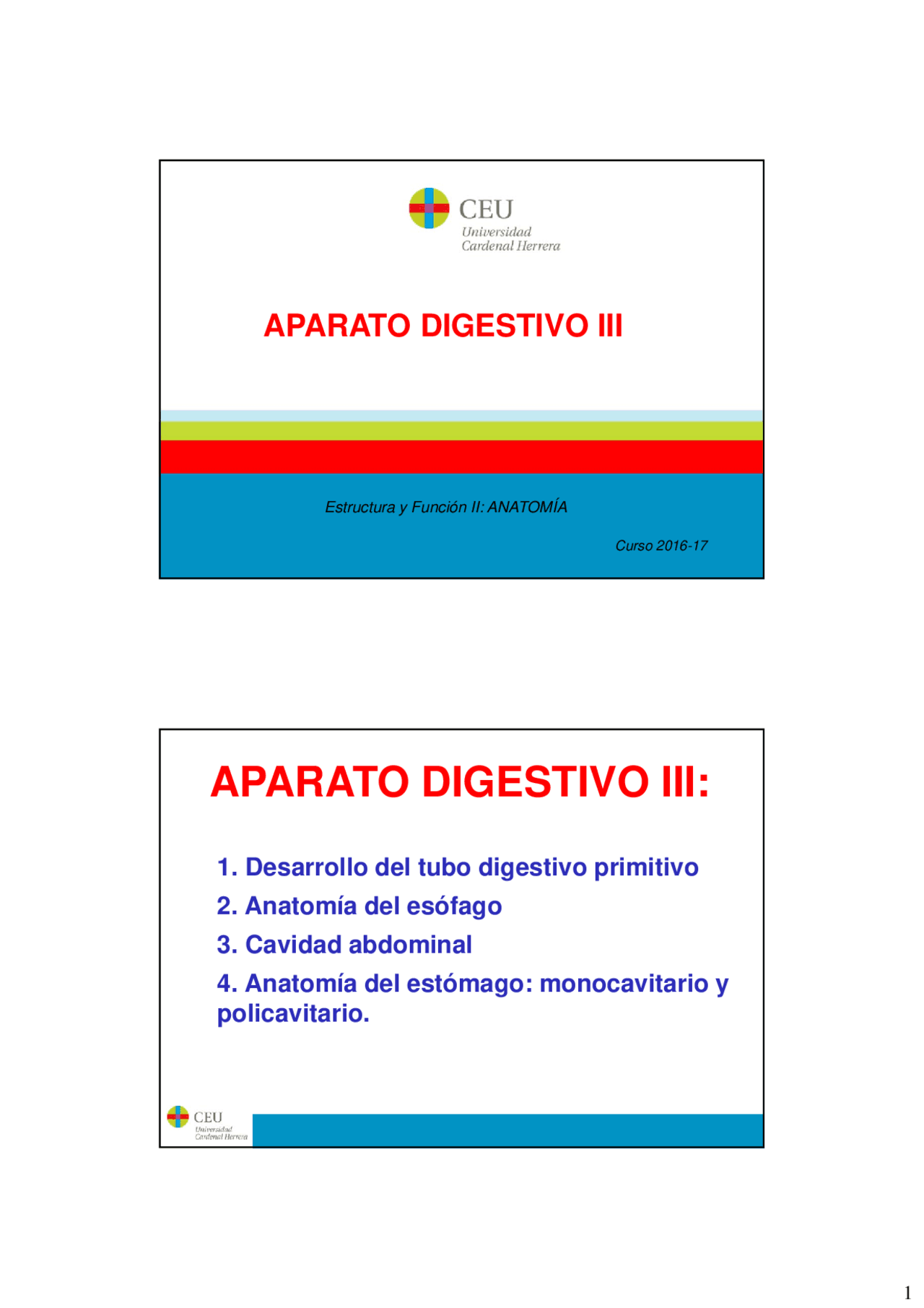 El aparato digestivo: esófago, estómago y cavidad abdominal ...