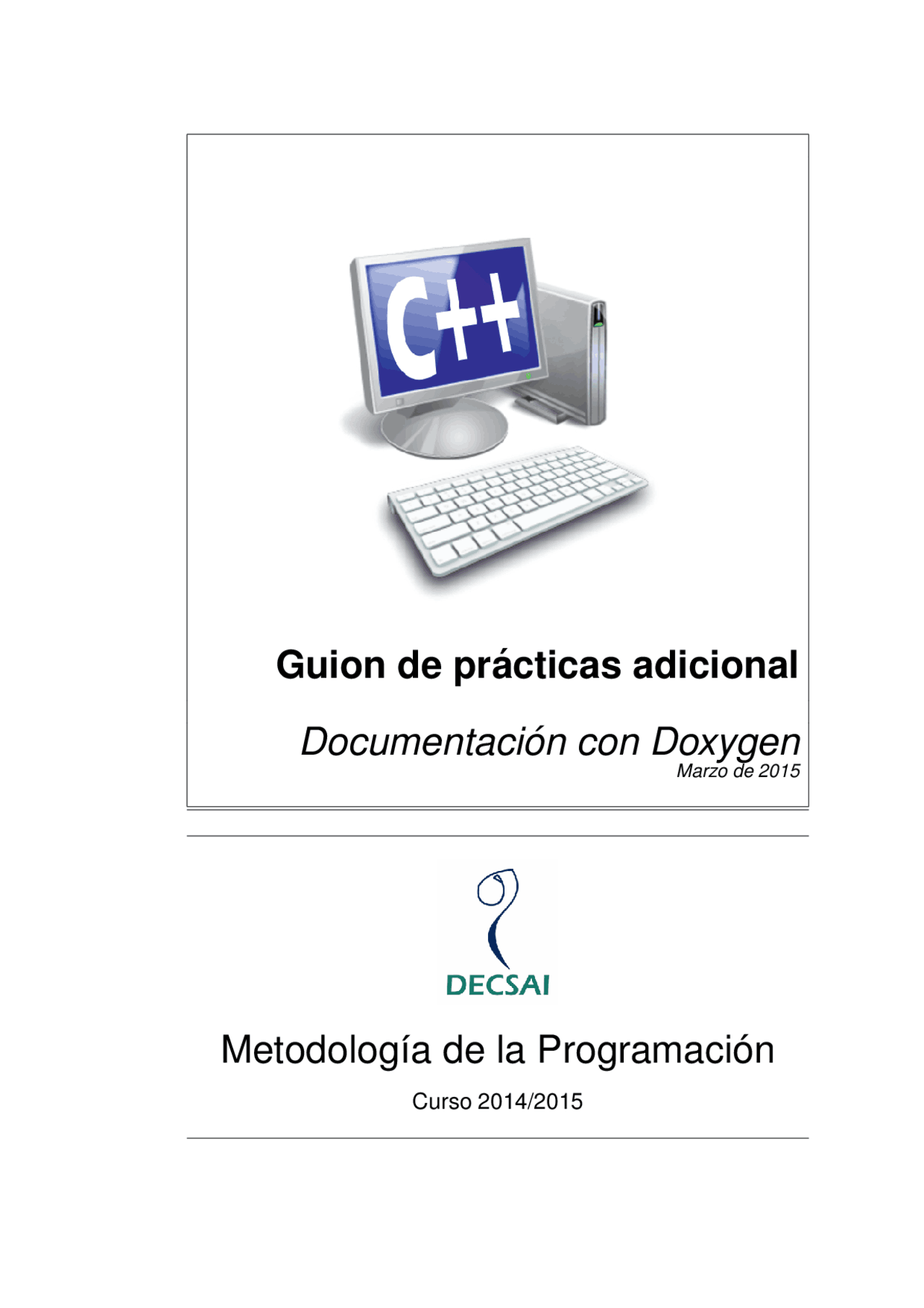 Doxygen C++ - Apuntes de Ingeniería Infórmatica - Docsity