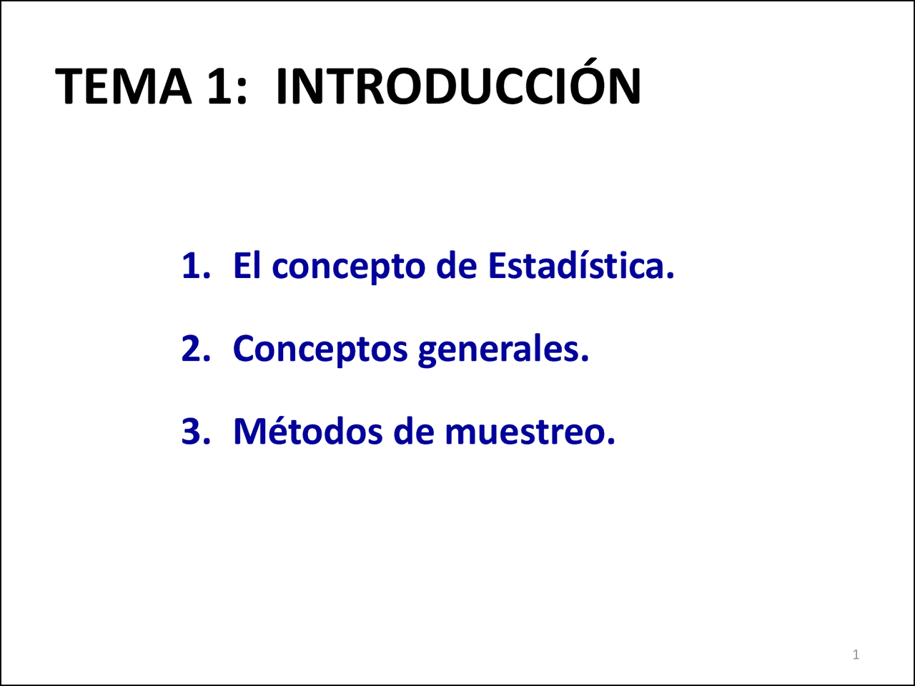 La Historia y Concepto de la Estadística: Orígenes y Métodos de Muestreo - Prof. Cáceres d ...