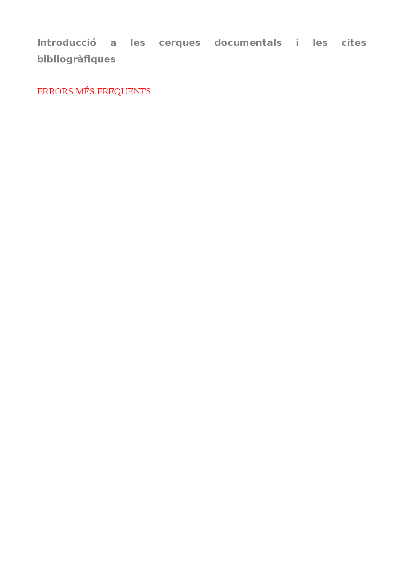 Errores frecuentes pac 1 por el profesor - Apuntes de Ciencias de la ...