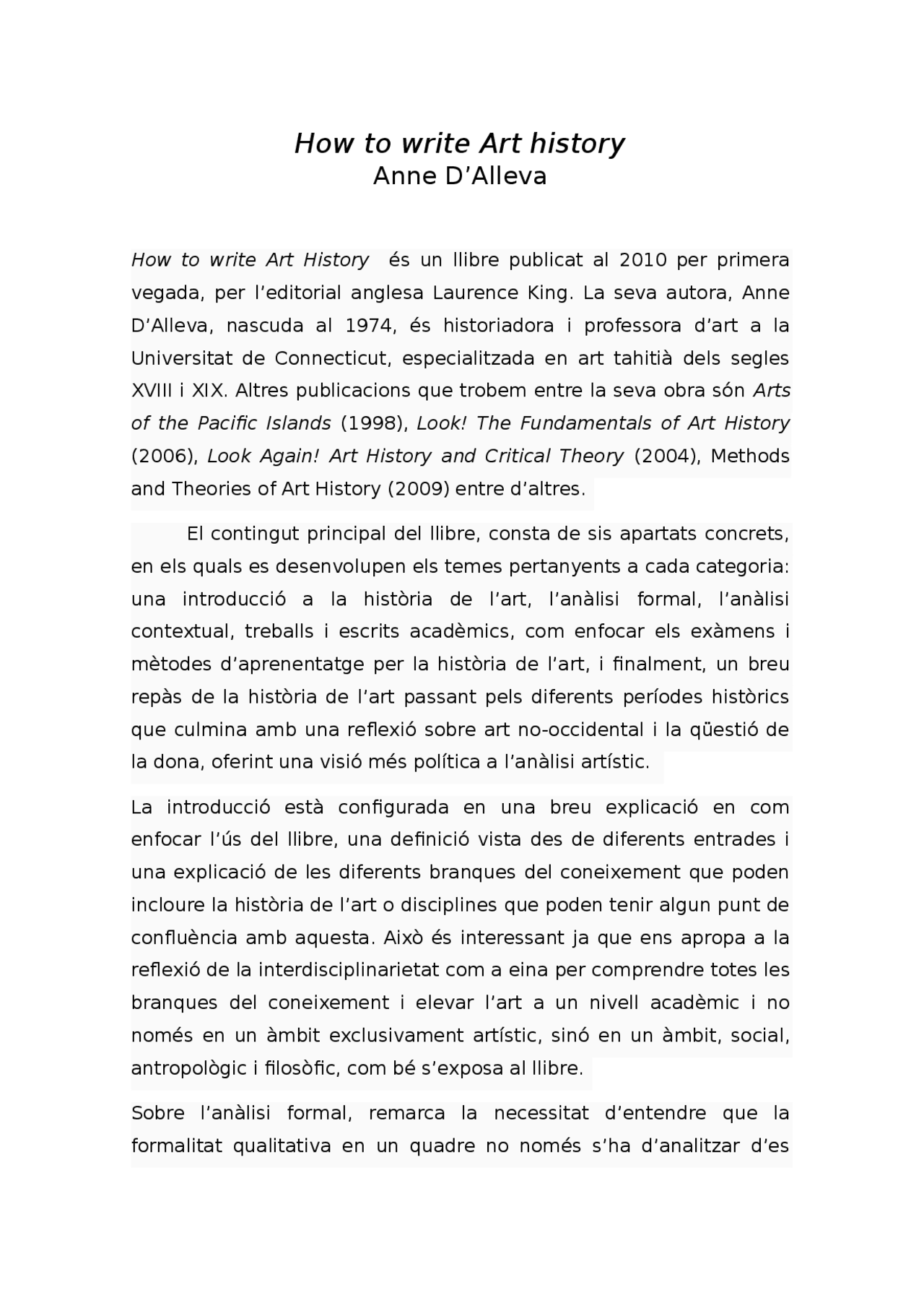 Ressenya How To Write Art History Apuntes De Historia Del Arte ressenya-how-to-write-art-history-apuntes-de-historia-del-arte