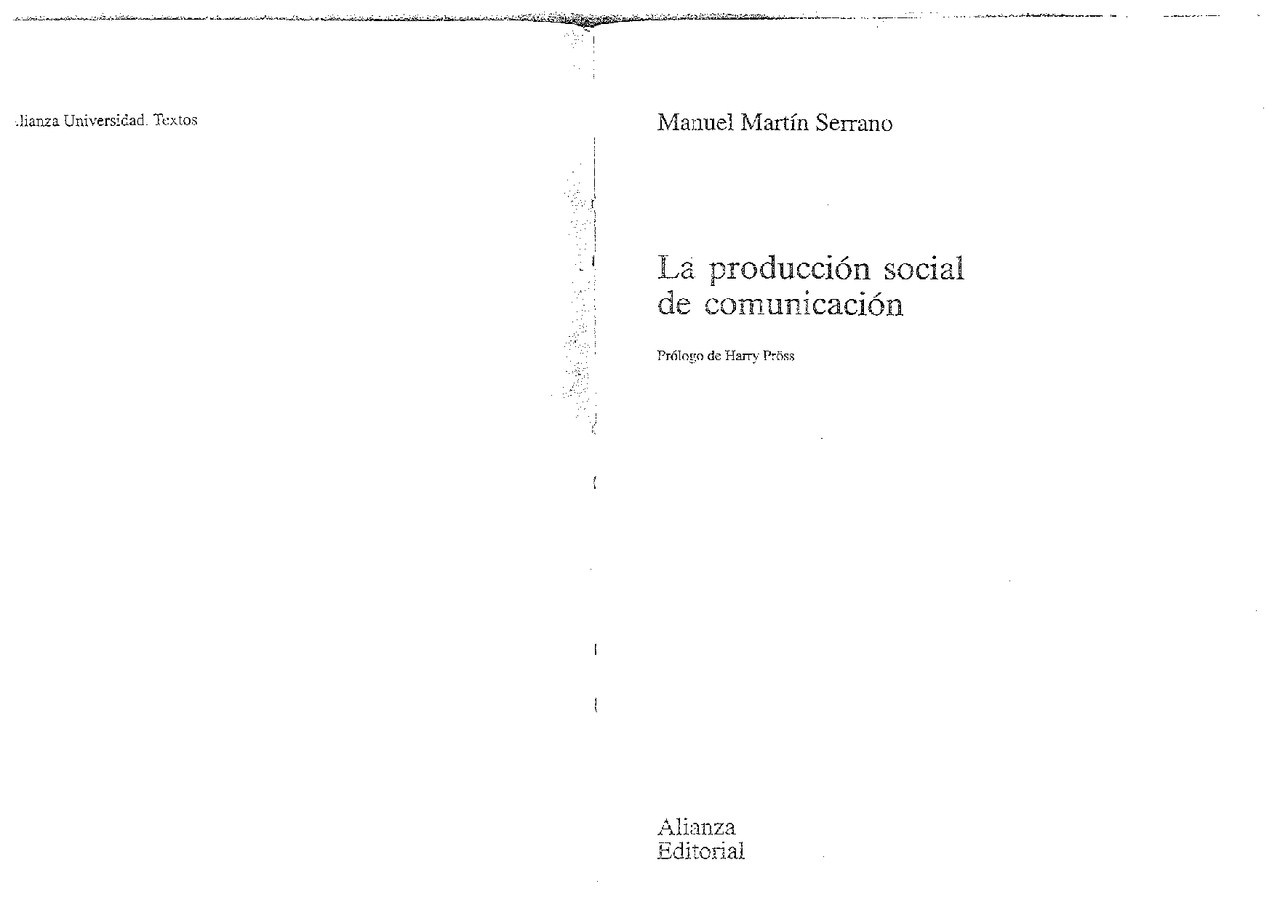 Martin serrano libro - Apuntes de Periodismo - Docsity