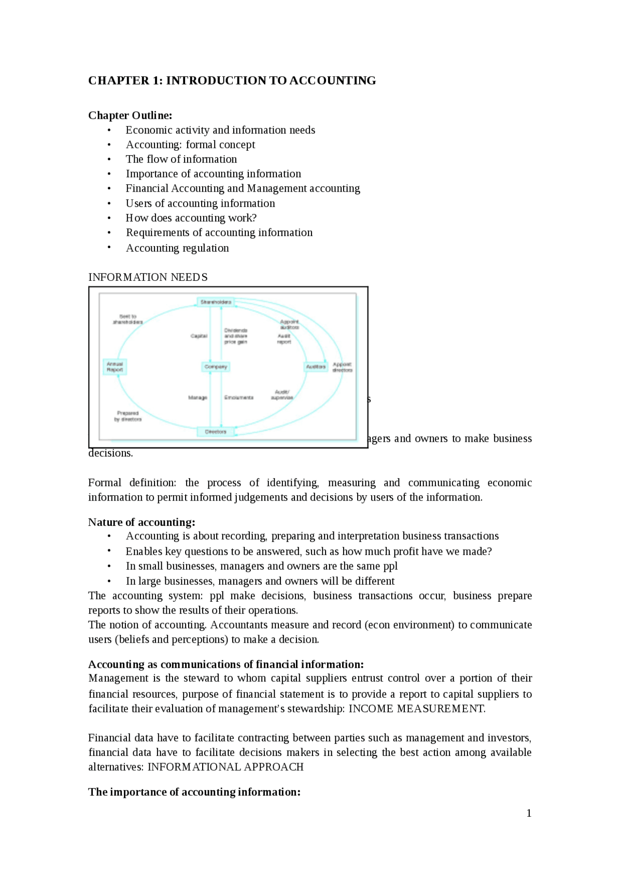 Accounting chapter 1-4 - Apuntes de Contabilidad - Docsity
