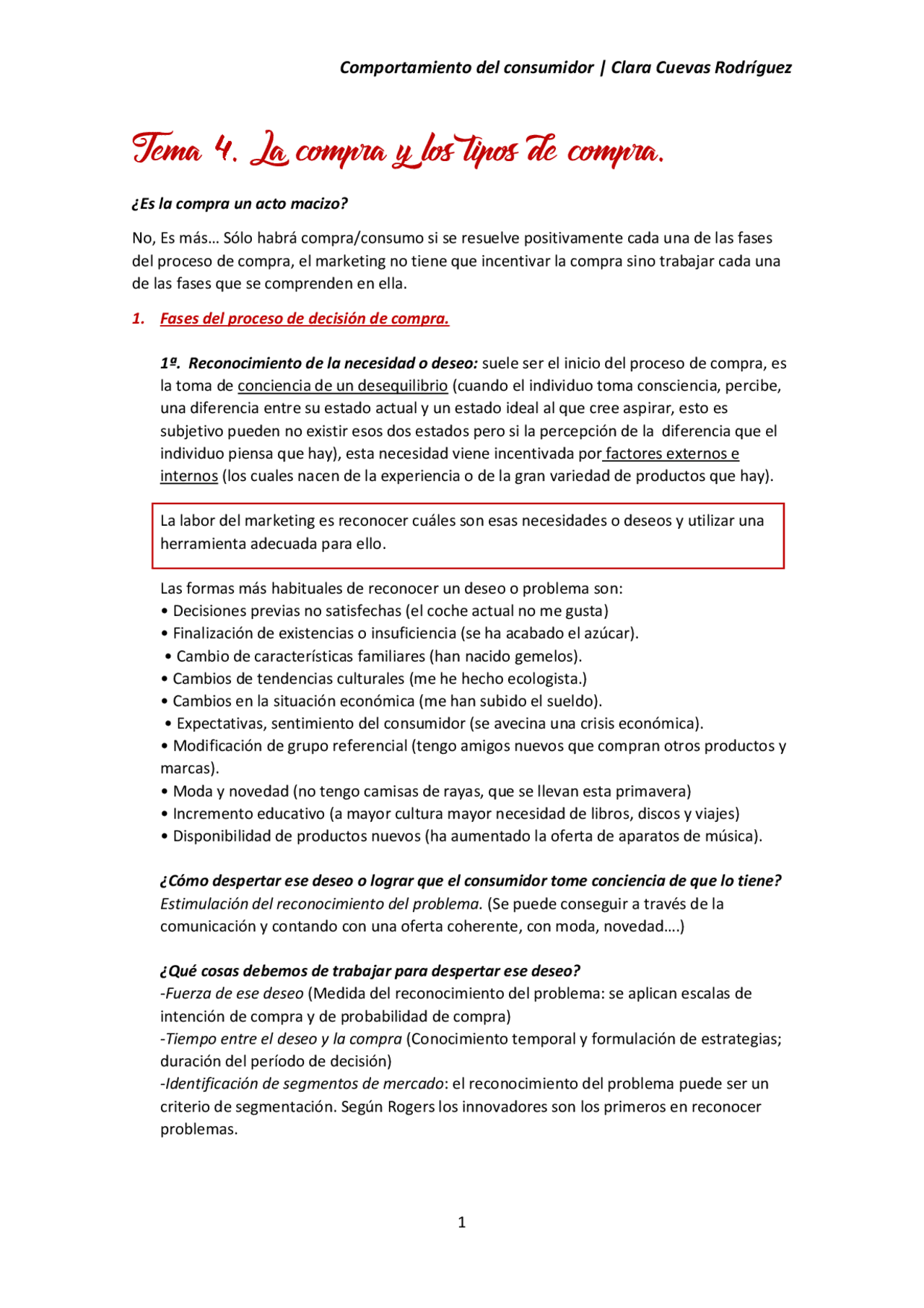 La compra y los tipos de compra ¿Es la compra un acto - Apuntes de ...