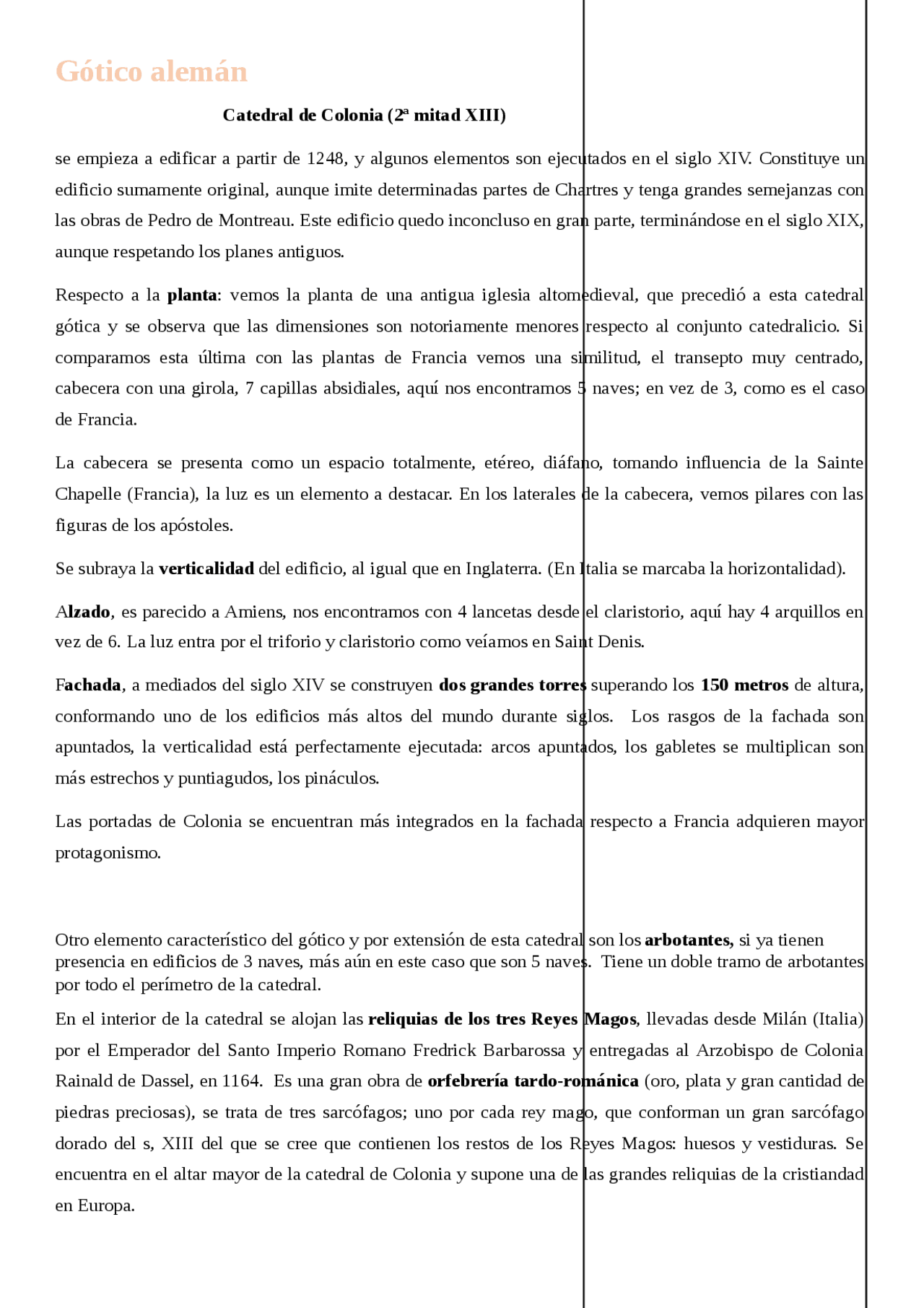 Gótico alemán - Apuntes de Historia del Arte - Docsity