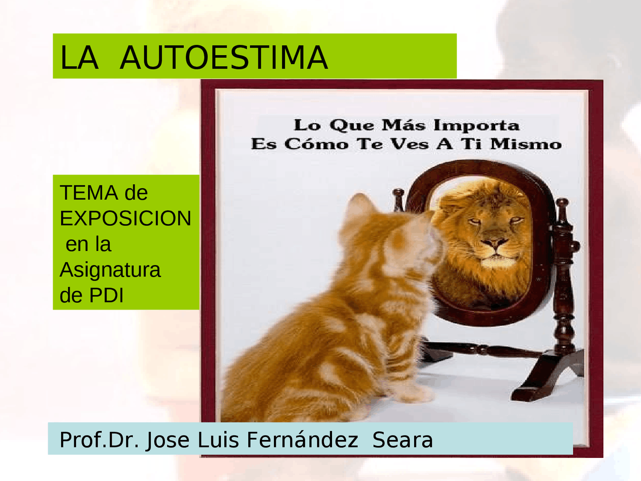 2.- CONCEPTO DE AUTOESTIMA La autoestima es un sentimient - Apuntes de ...