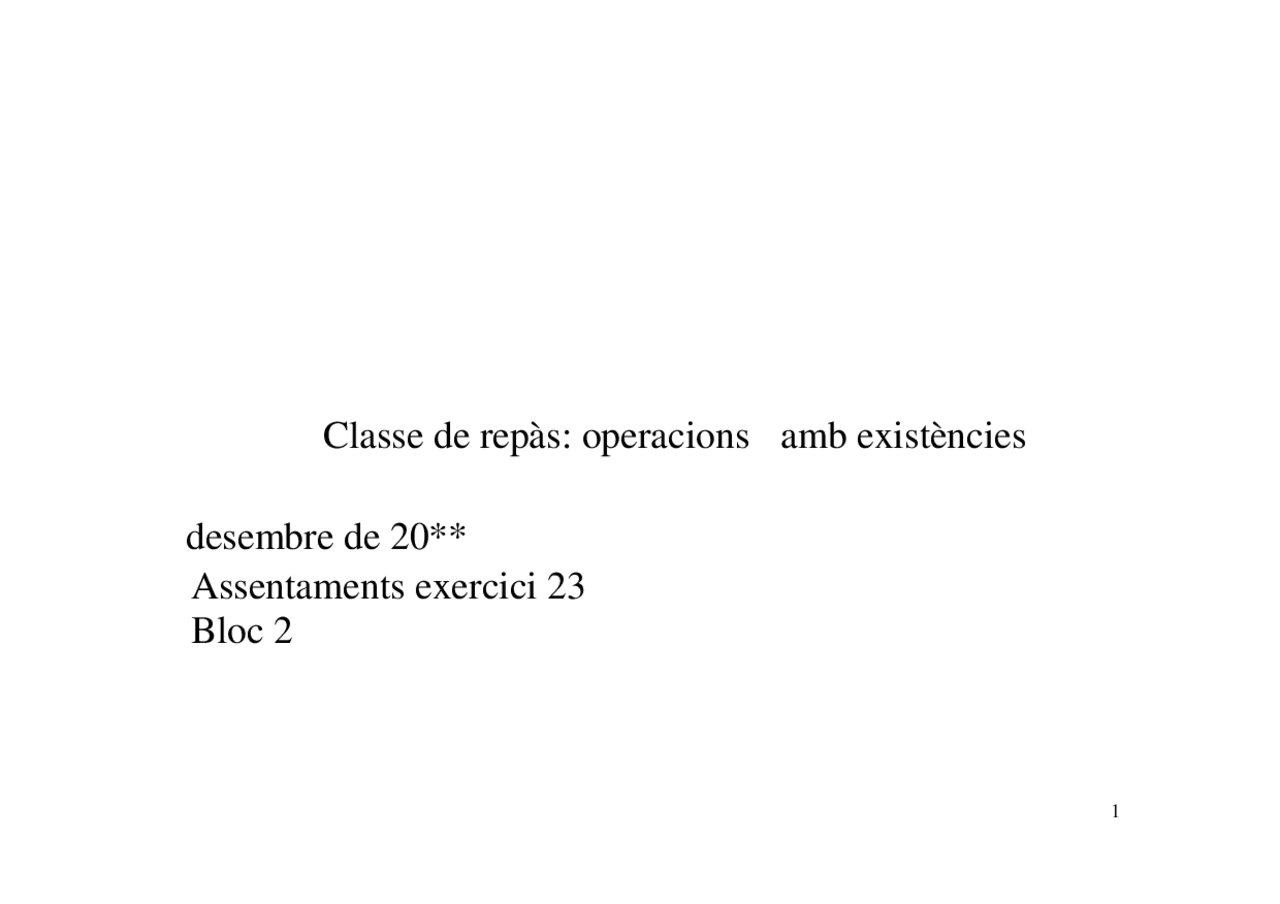 Solucion ejercicio 23 bloc 2 - Ejercicios de Gestión Financiera - Docsity