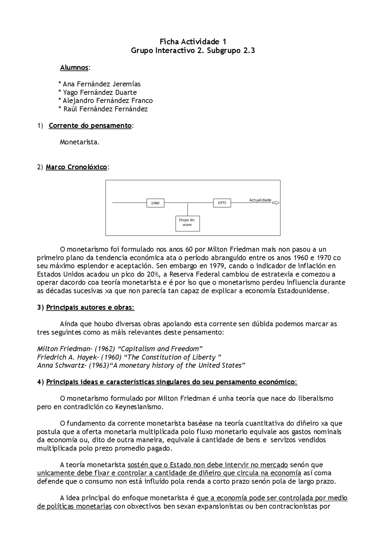 Monetaristas Óscar Rodil - Apuntes de Economía - Docsity