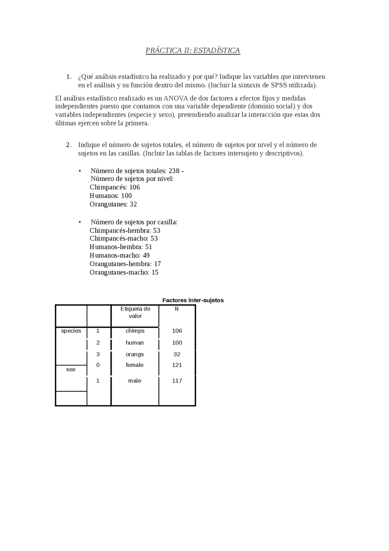 Práctica SPSS 3: ANOVA de dos factores - Ejercicios de Estadística ... Práctica SPSS 3: ANOVA de dos factores - Ejercicios de Estadística ...