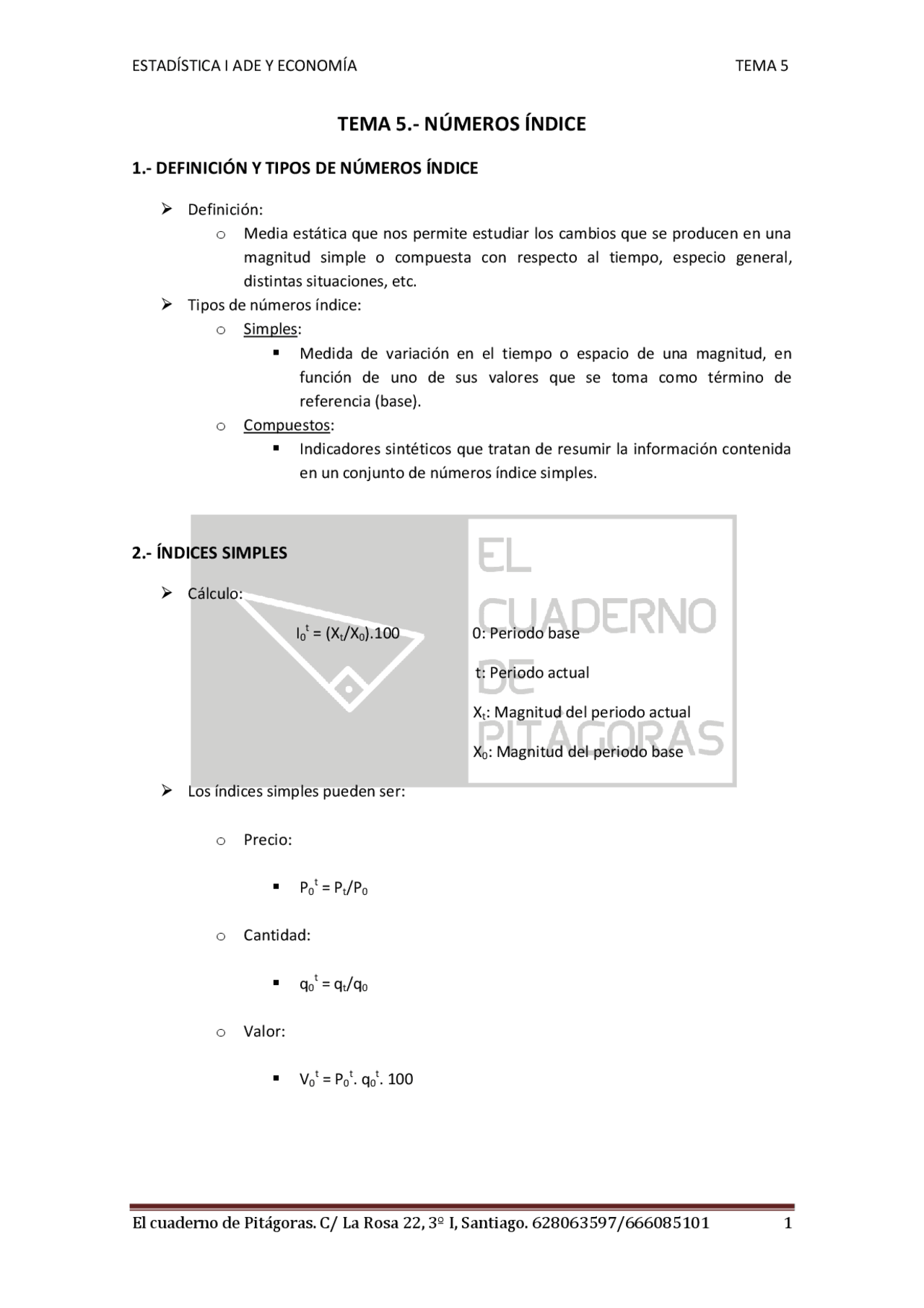 Índices y Tasas de Variación: Tipos, Cálculo y Ejemplos - Prof ...