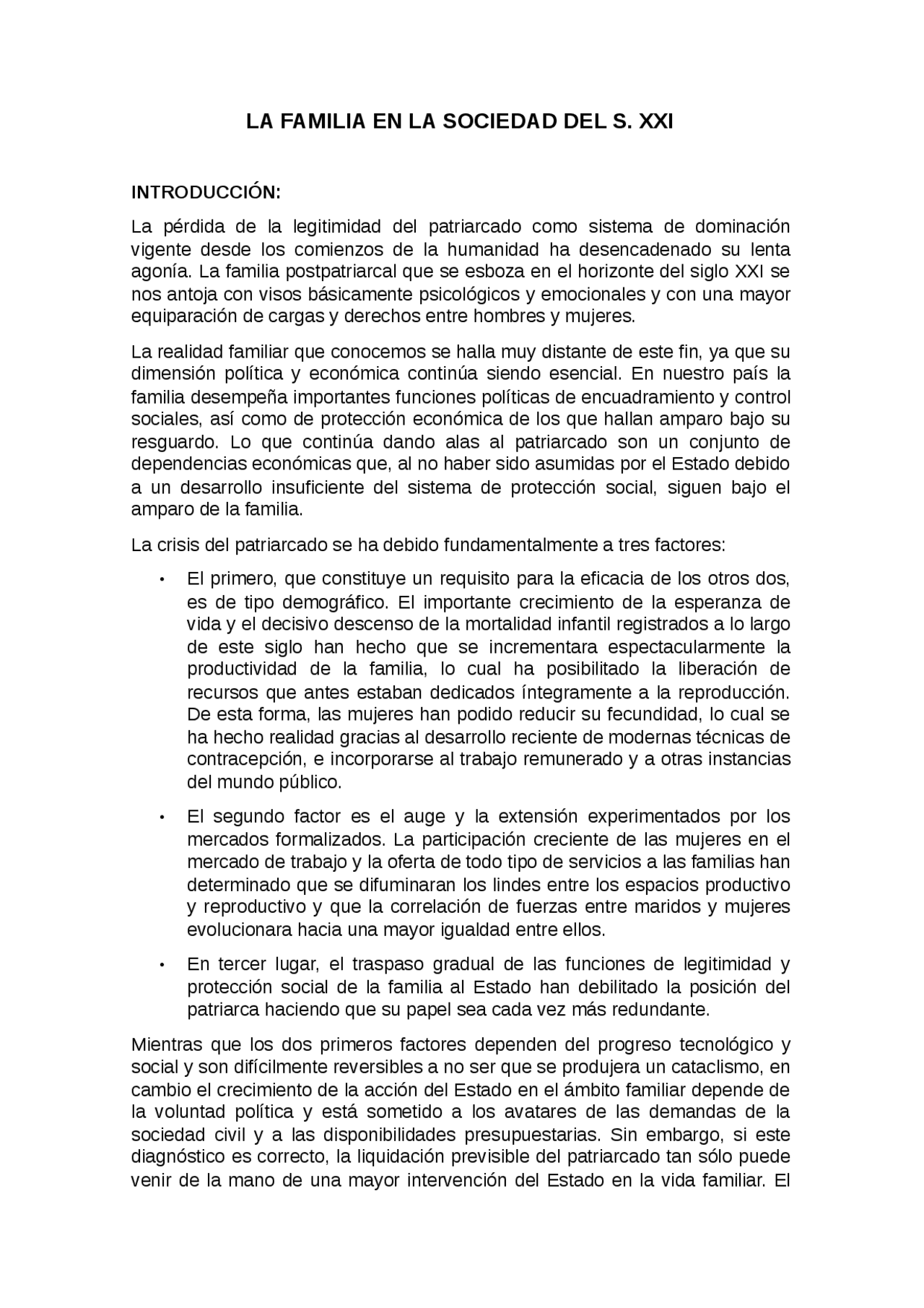 LA FAMILIA EN LA SOCIEDAD DEL SIGLO XXI - Apuntes de Trabajo Social ...