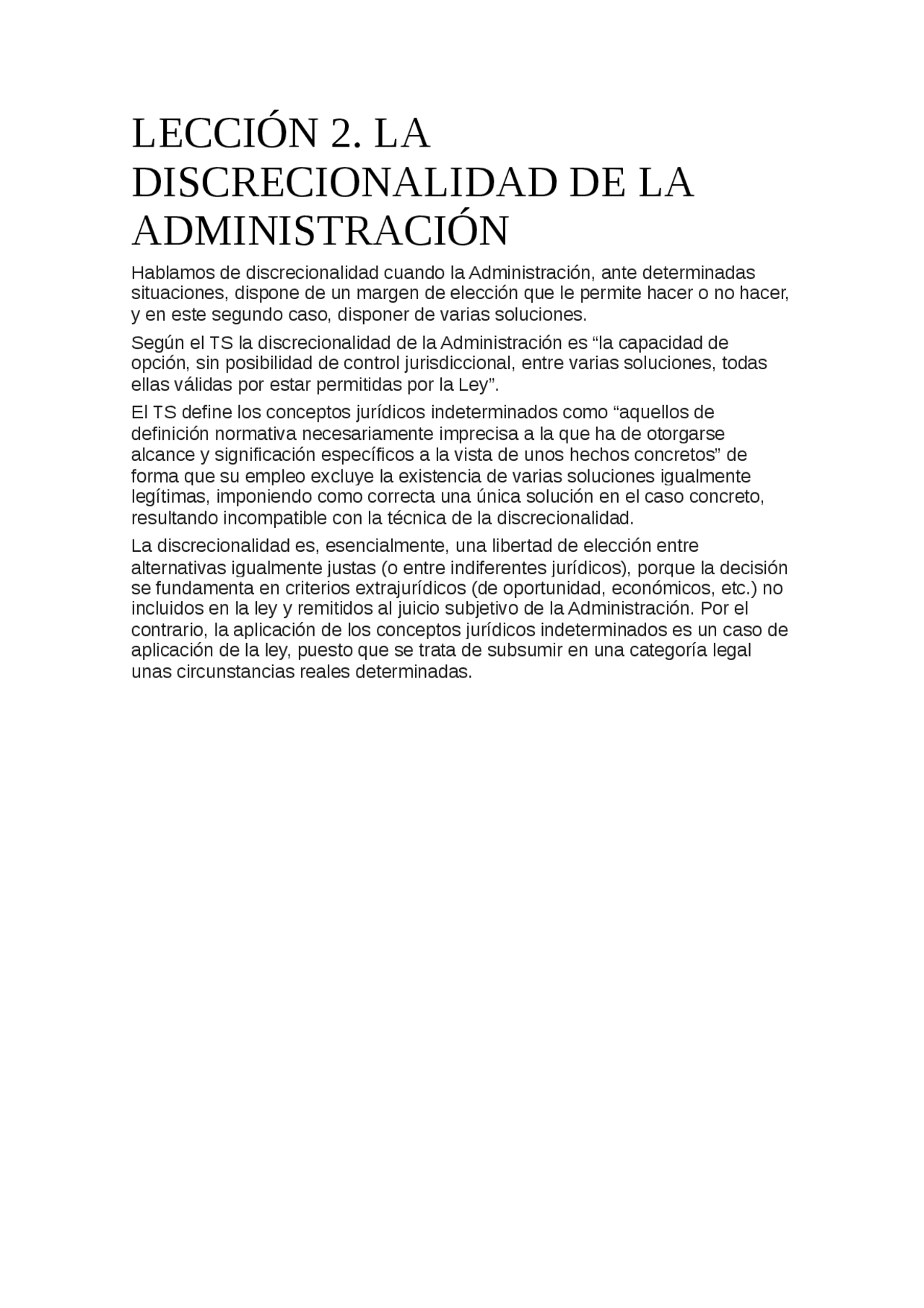 LA DISCRECIONALIDAD DE LA ADMINISTRACIÓN - Apuntes de Derecho ...