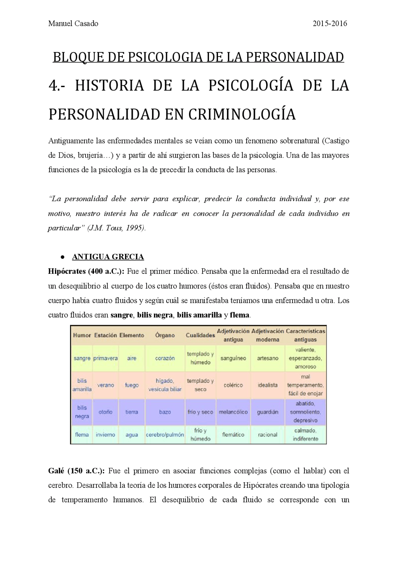Psicologia Criminal pt. 2 - Apuntes de Criminología - Docsity