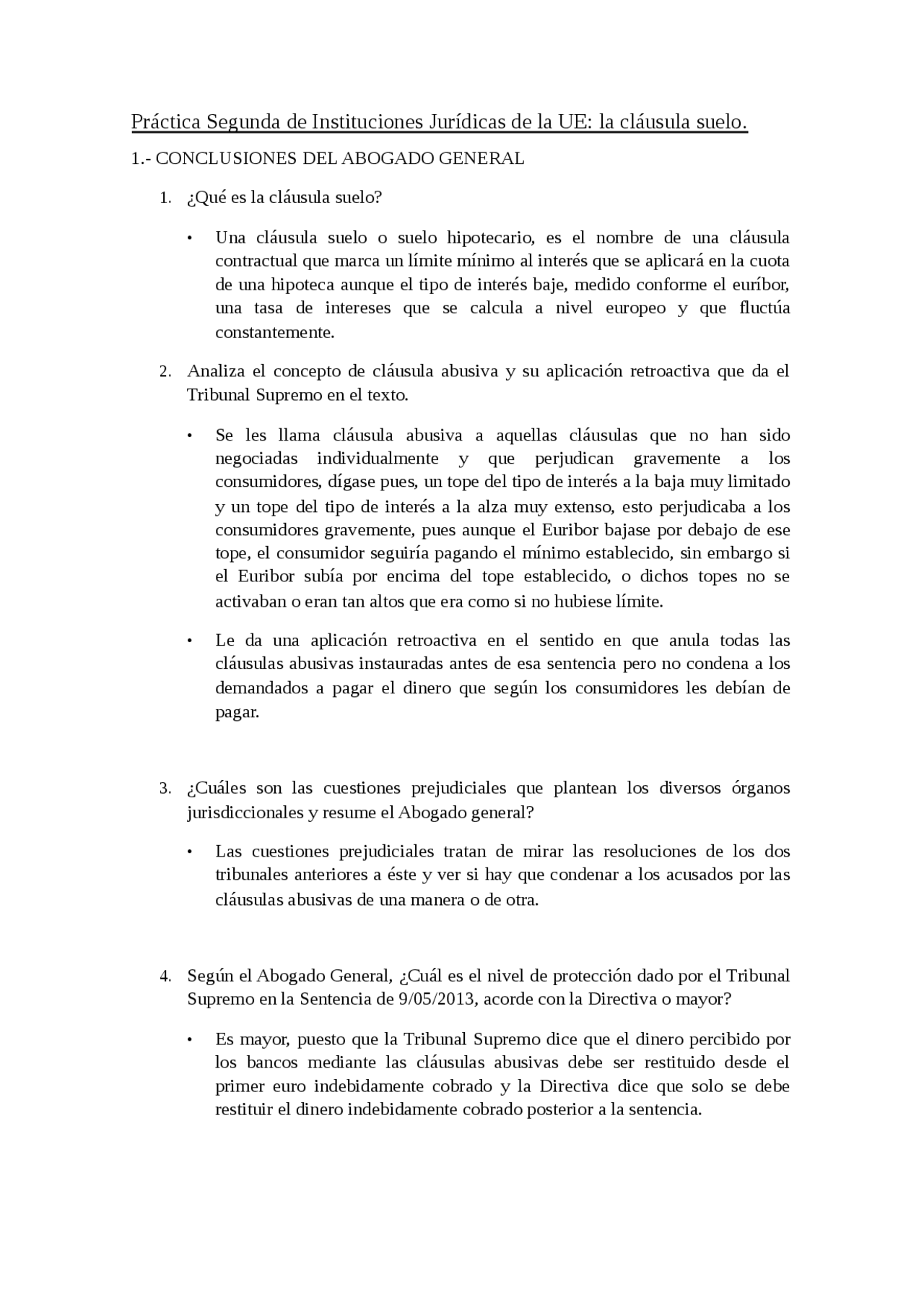 Practica de IJUE - Ejercicios de Derecho - Docsity